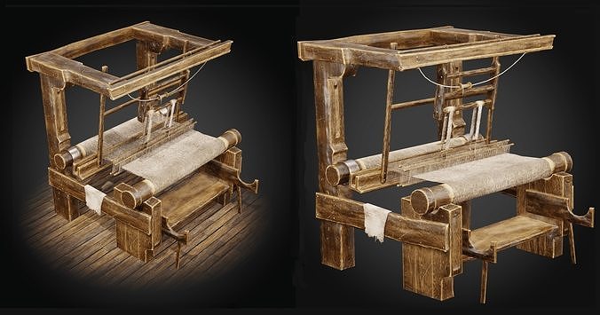 3D model Medieval loom - Game Ready 3D Model VR / AR / low-poly | CGTrader