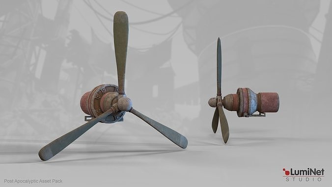 3D model WindGen 35 of 36 - Post Apocalyptic VR / AR / low-poly | CGTrader