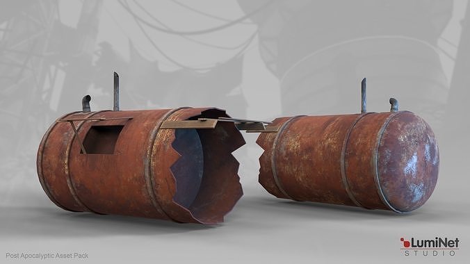 3D model Room 22 of 36 - Post Apocalyptic VR / AR / low-poly | CGTrader