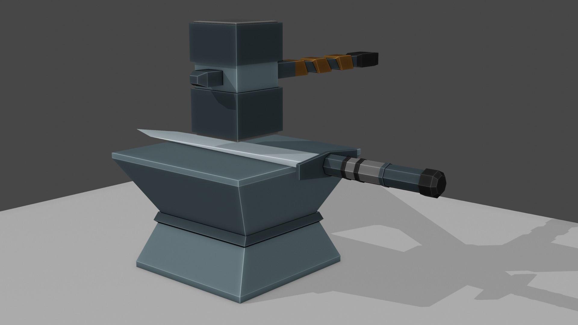 Ancient Sword forging for free free VR / AR / low-poly 3D model | CGTrader