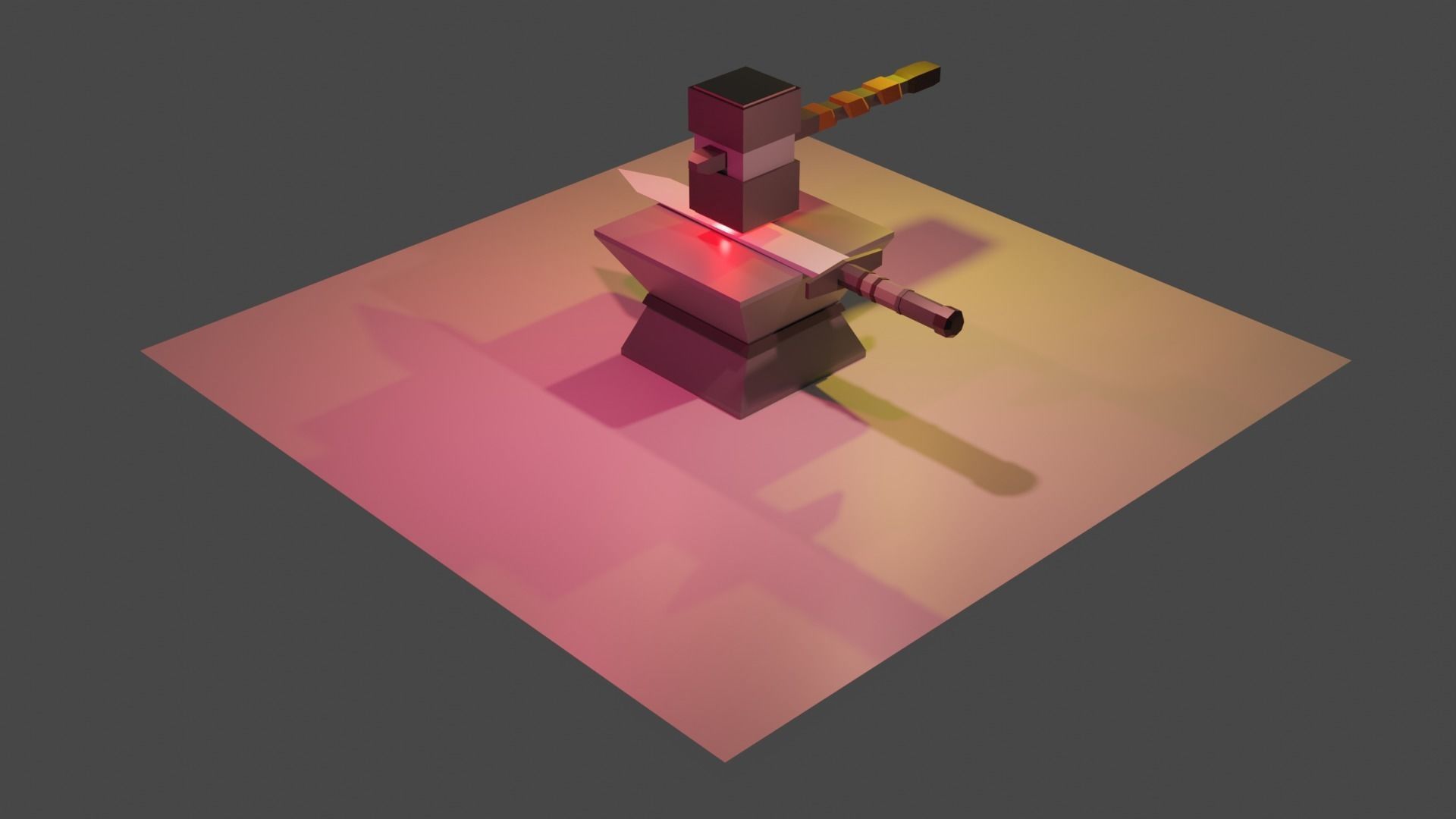 Ancient Sword forging for free free VR / AR / low-poly 3D model | CGTrader