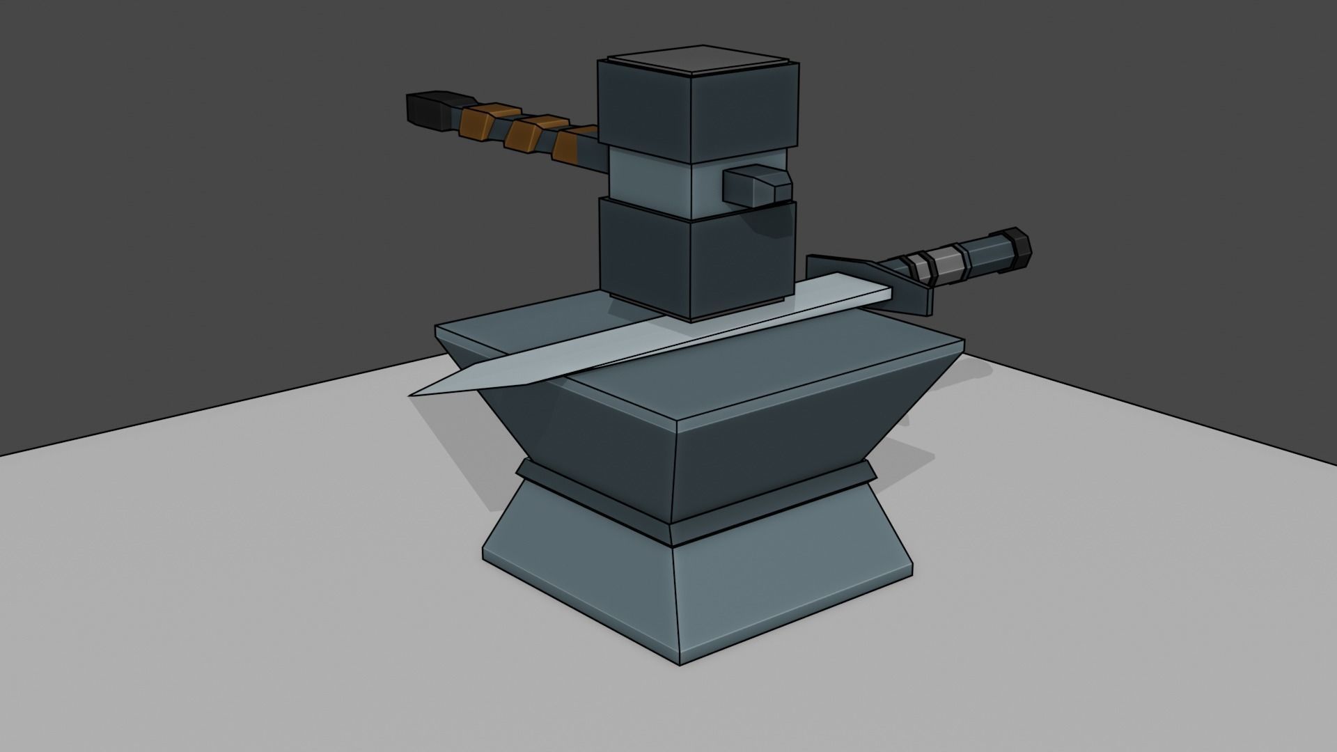 Ancient Sword forging for free free VR / AR / low-poly 3D model | CGTrader