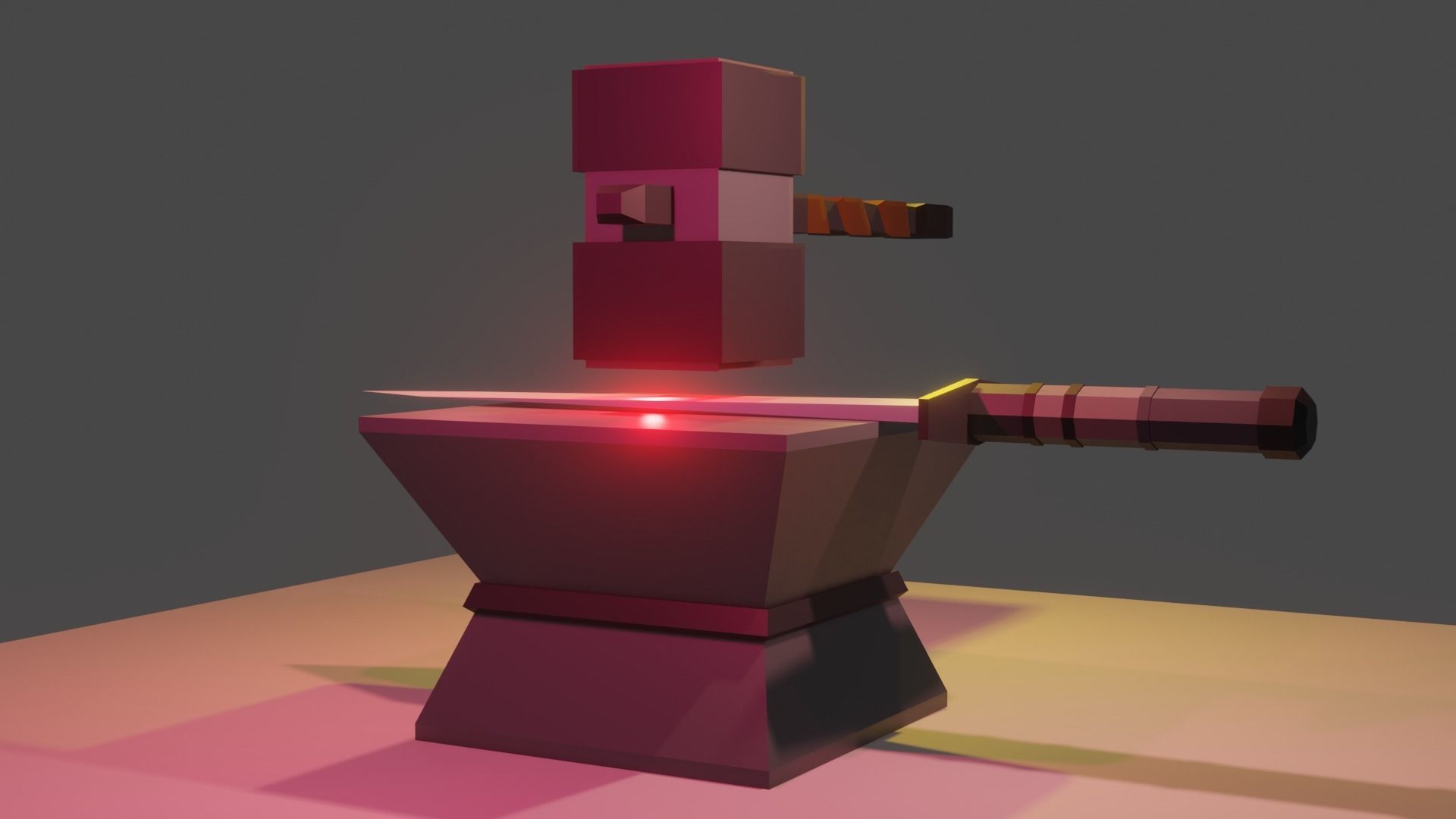 Ancient Sword forging for free free VR / AR / low-poly 3D model | CGTrader