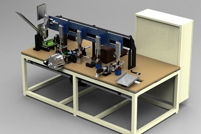 Car door check link assy machine 3D concept 3D model | CGTrader
