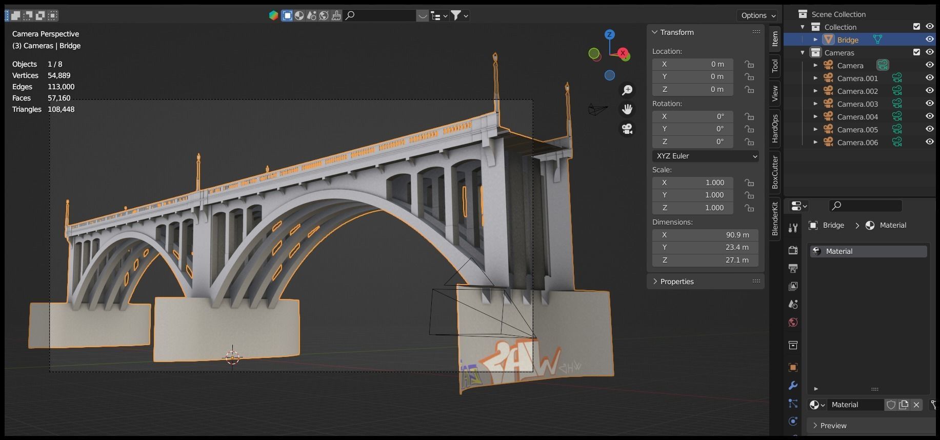 Bridge PBR textures 8K 3D model | CGTrader