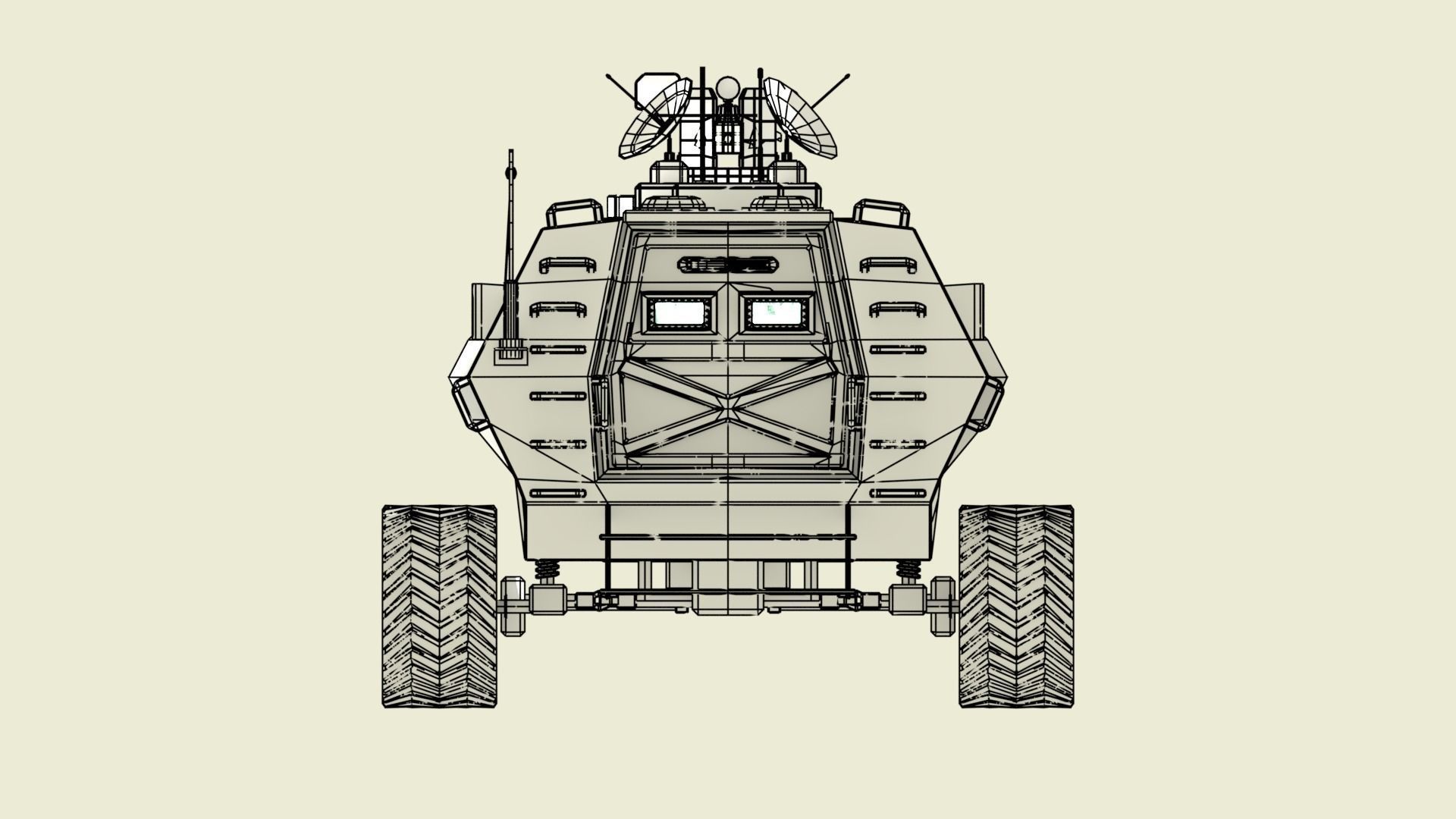 Mars Transportation Vehicle - Sci-Fi Armored Space Vehicle 3D model ...
