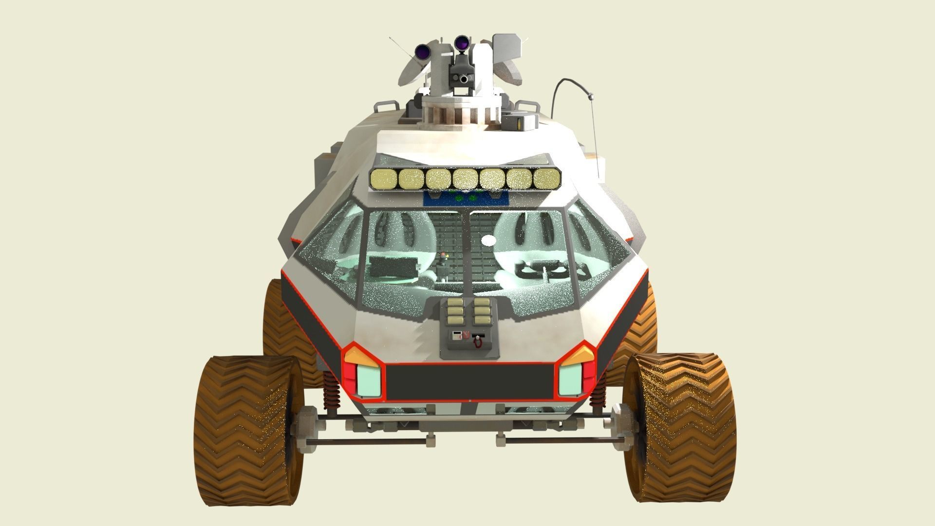 Mars Transportation Vehicle - Sci-Fi Armored Space Vehicle 3D model ...