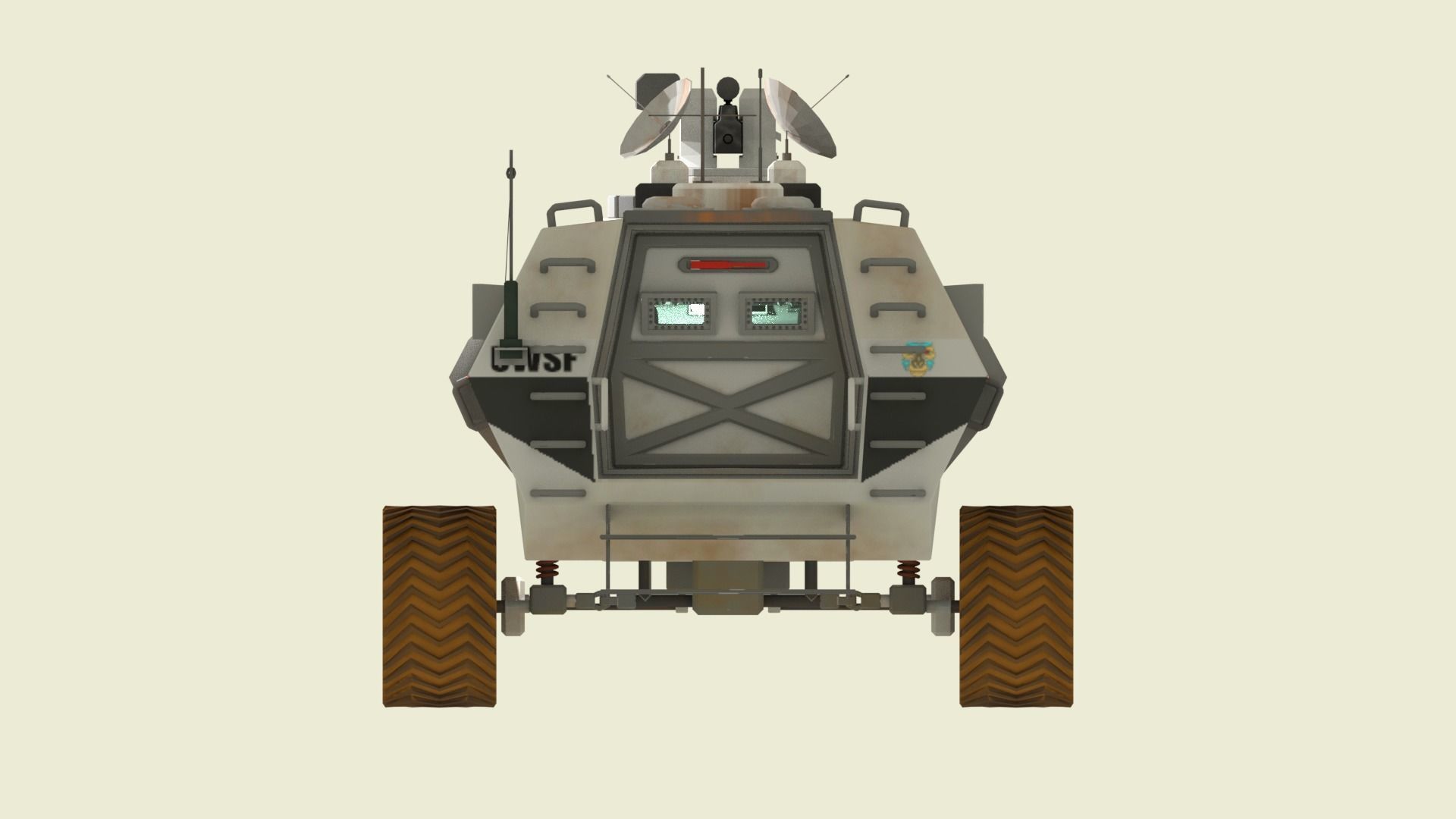 Mars Transportation Vehicle - Sci-Fi Armored Space Vehicle 3D model ...