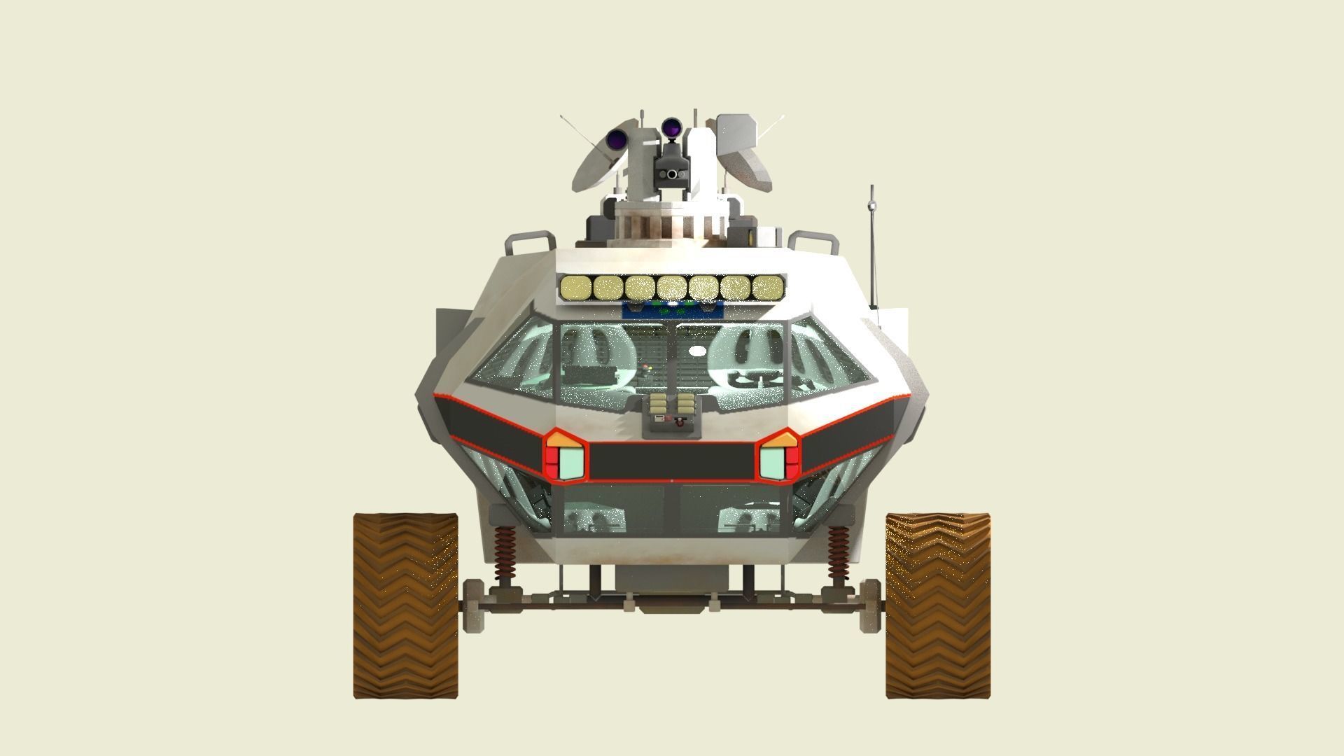 Mars Transportation Vehicle - Sci-Fi Armored Space Vehicle 3D model ...