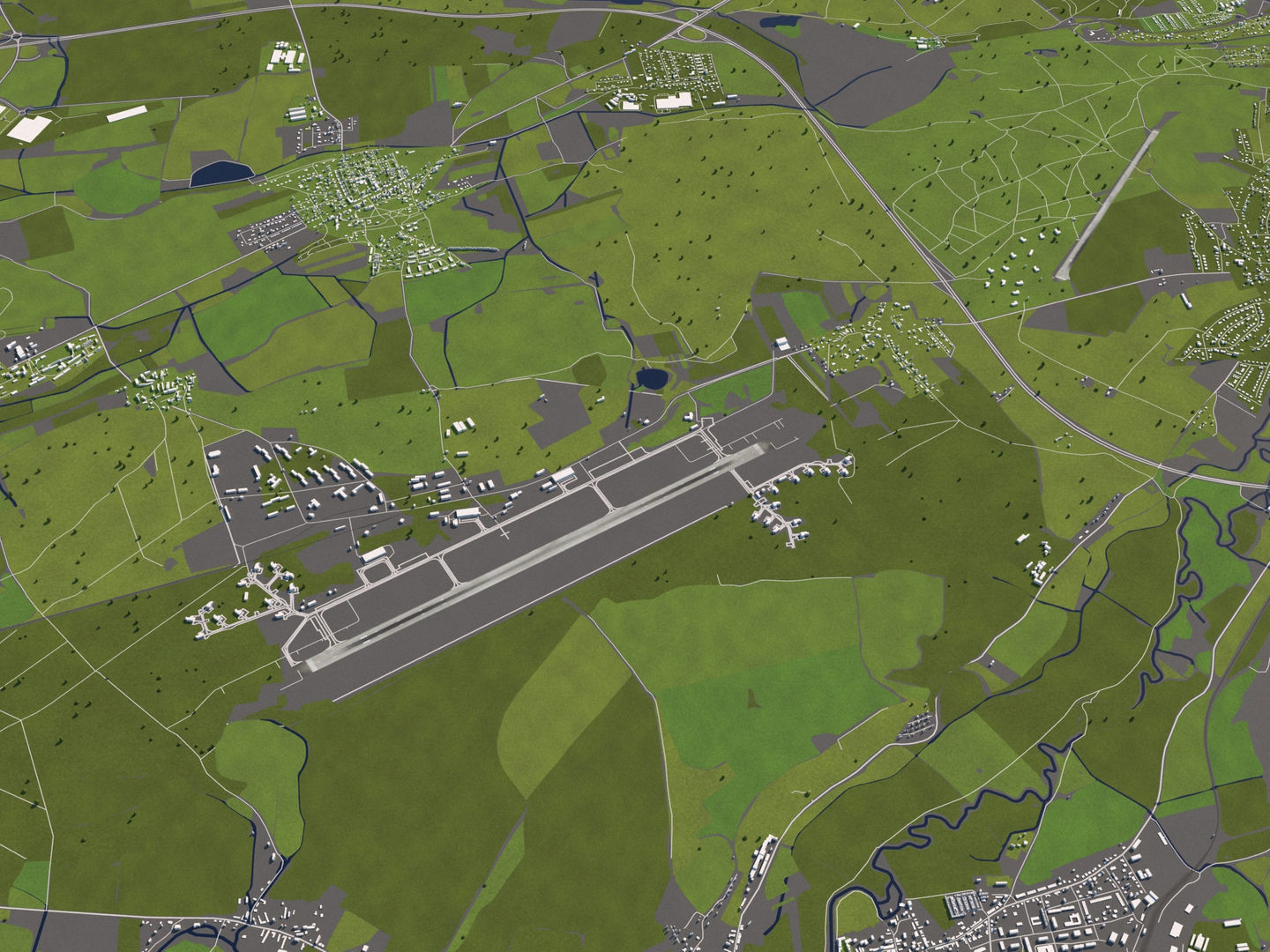 Pilsen Czech Republic 50x50km 3D City Map 3D model | CGTrader