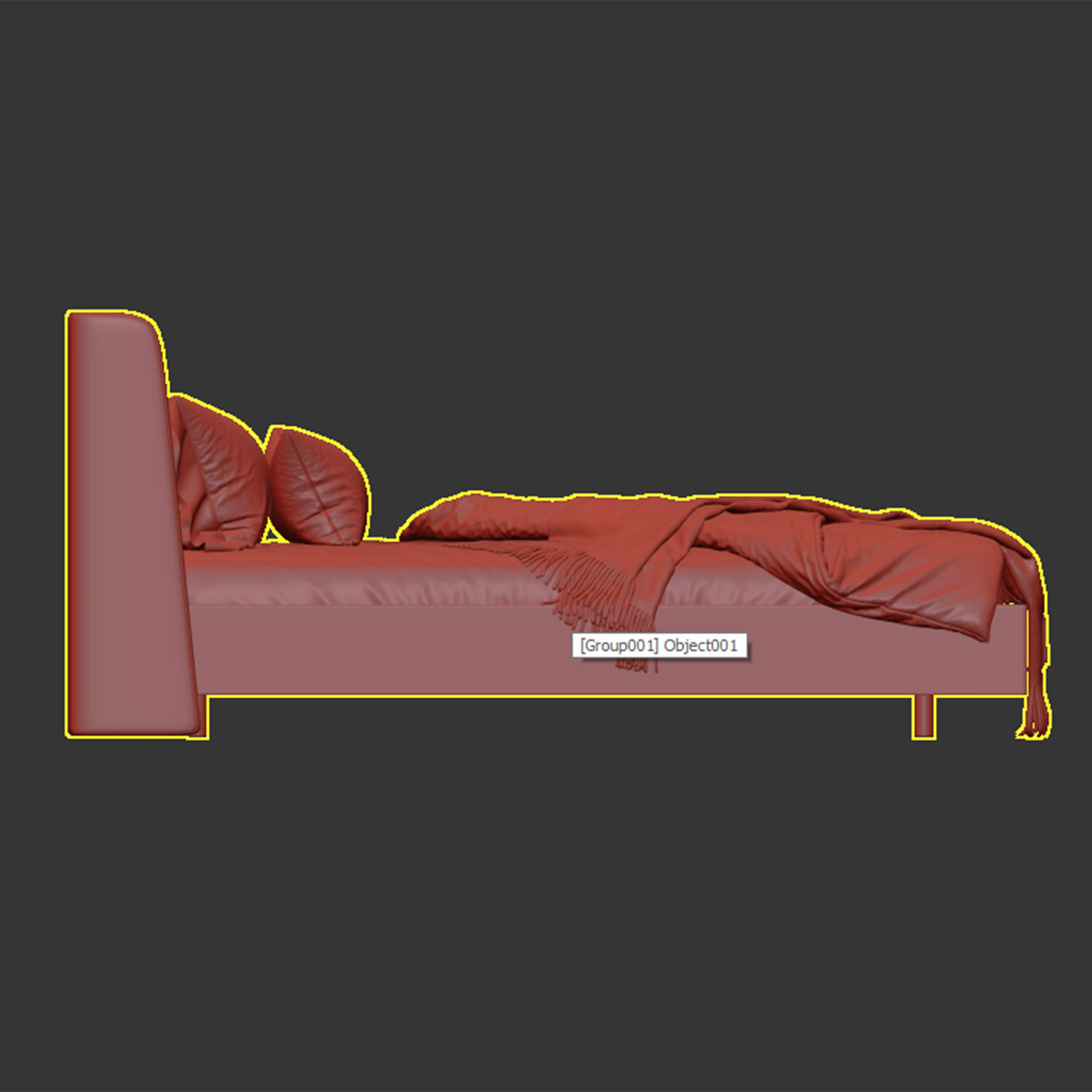 BROOKE BED by Vienna Cream 3D model | CGTrader