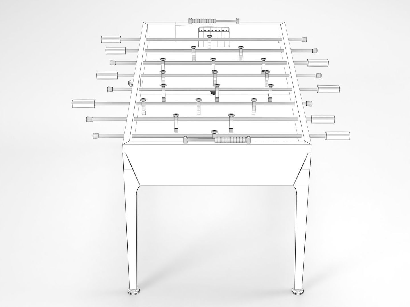 Foosball Table Football 3D model | CGTrader