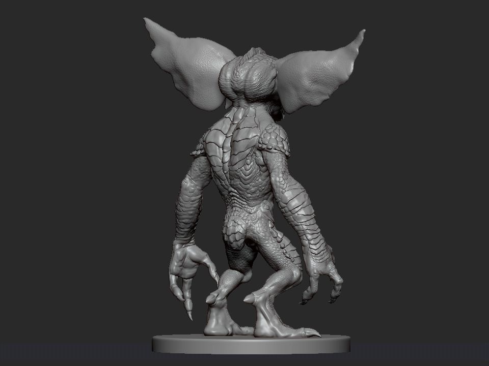 Gremlin demon statue 3D model 3D printable | CGTrader