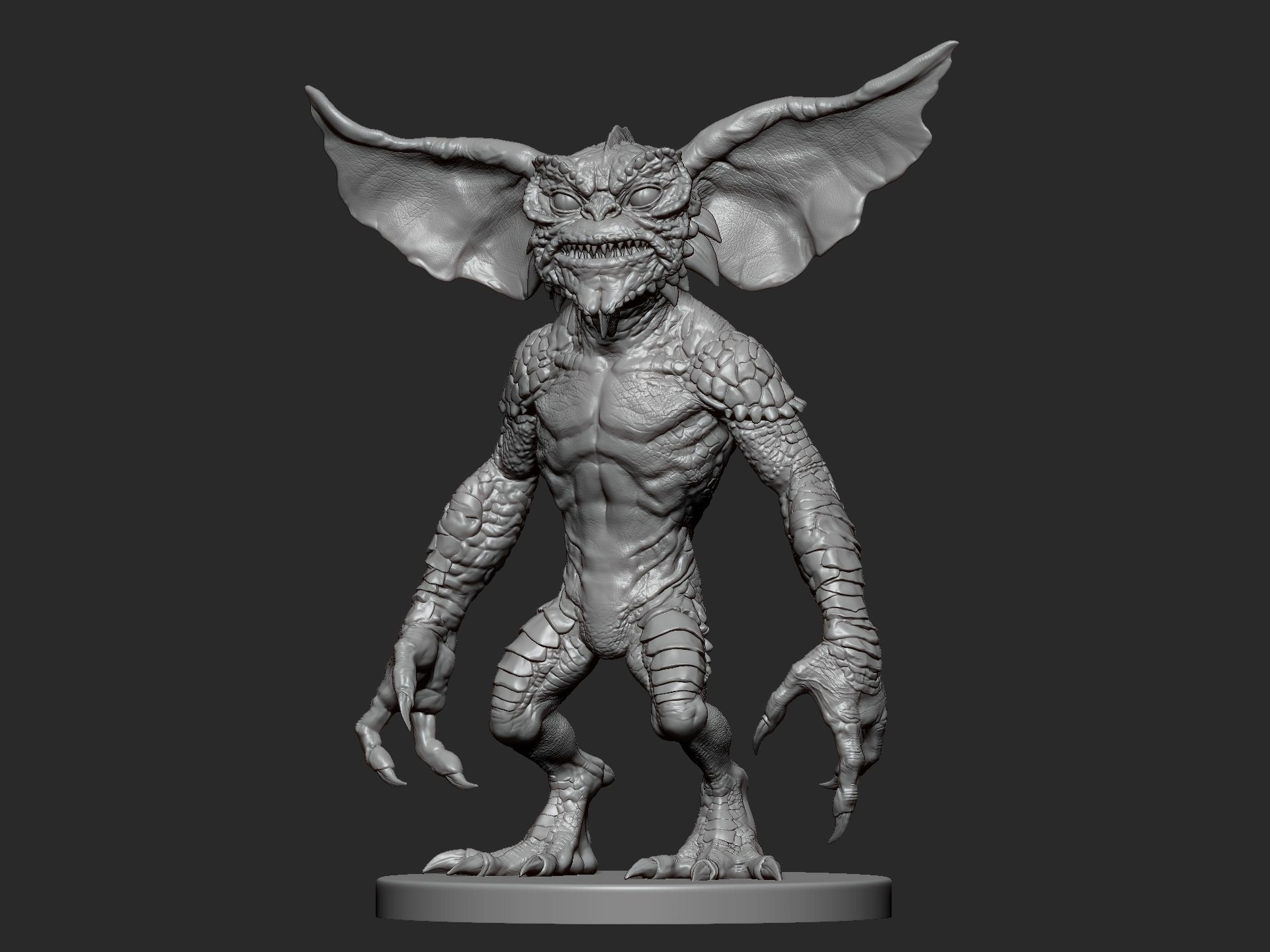 Gremlin demon statue 3D model 3D printable | CGTrader