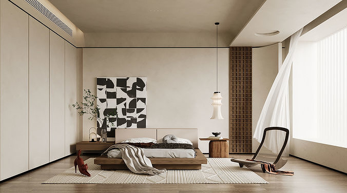 Bedroom Corona Renderer 3D model 3D model | CGTrader