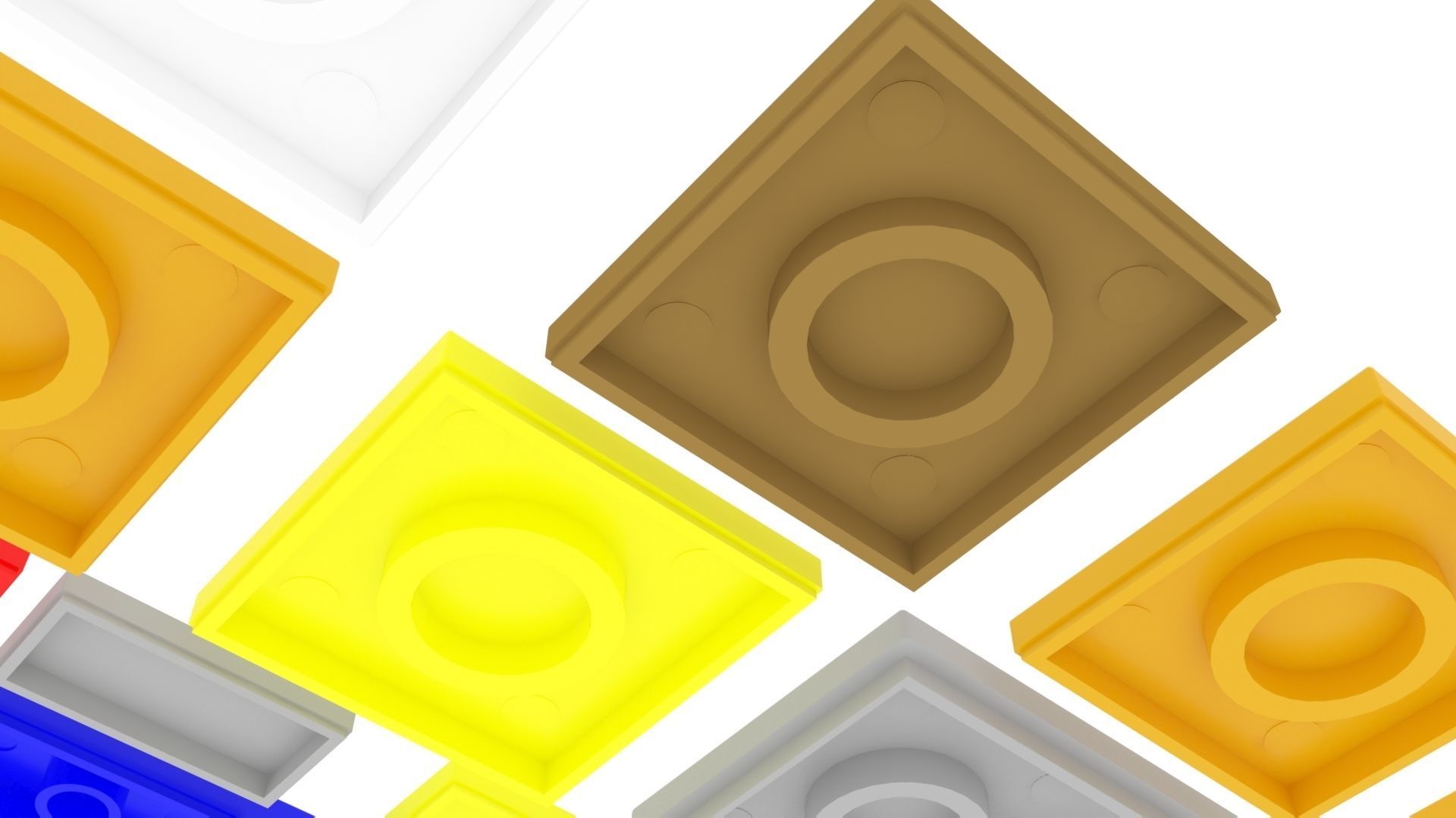 Lego Tiles 3D model | CGTrader