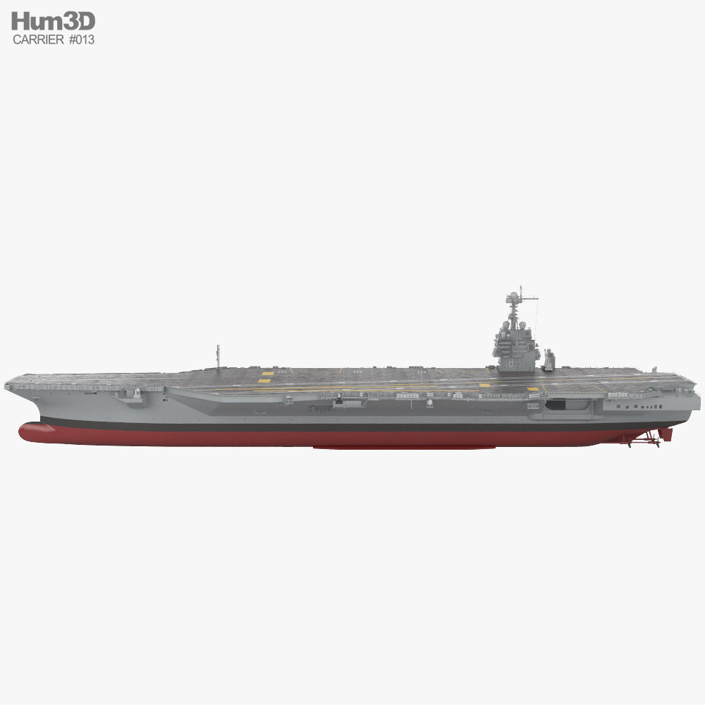 Gerald R Ford-class aircraft carrier 3D model | CGTrader