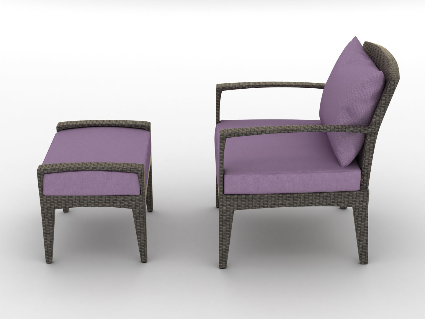 Dedon Panama Lounge Chair 3D model | CGTrader