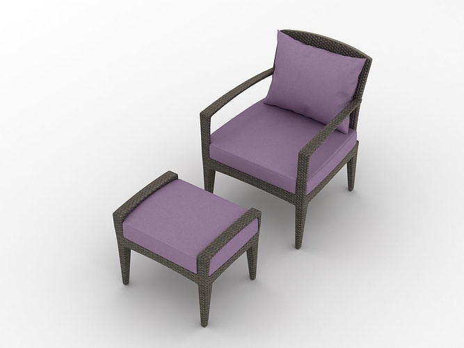 Dedon Panama Lounge Chair 3D model | CGTrader