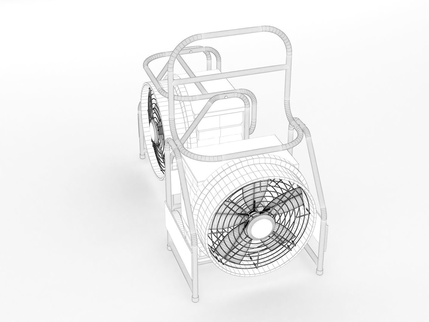 Portable Industrial Fan 3D model | CGTrader