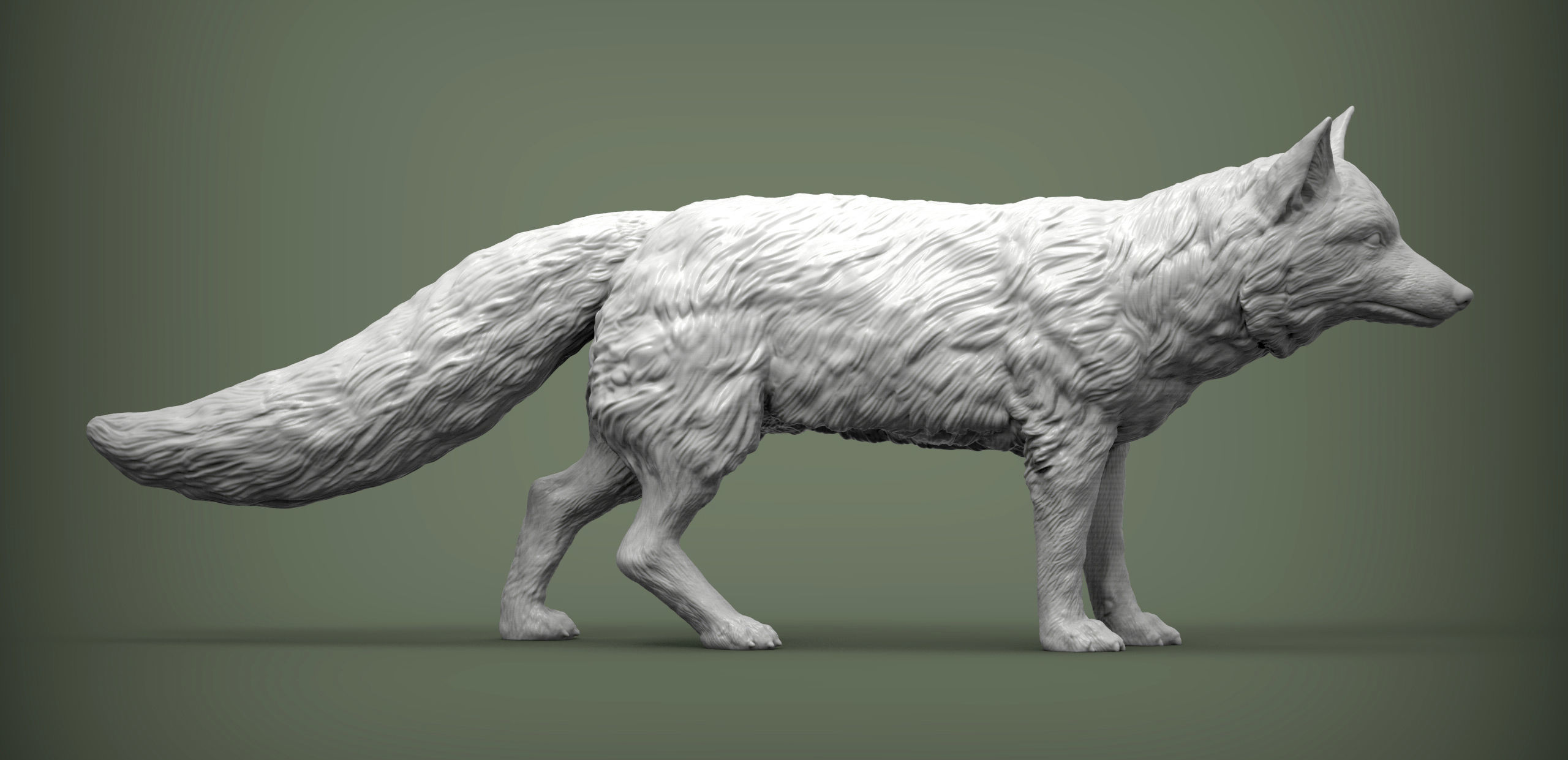 Fox 3D print model 3D model 3D printable | CGTrader