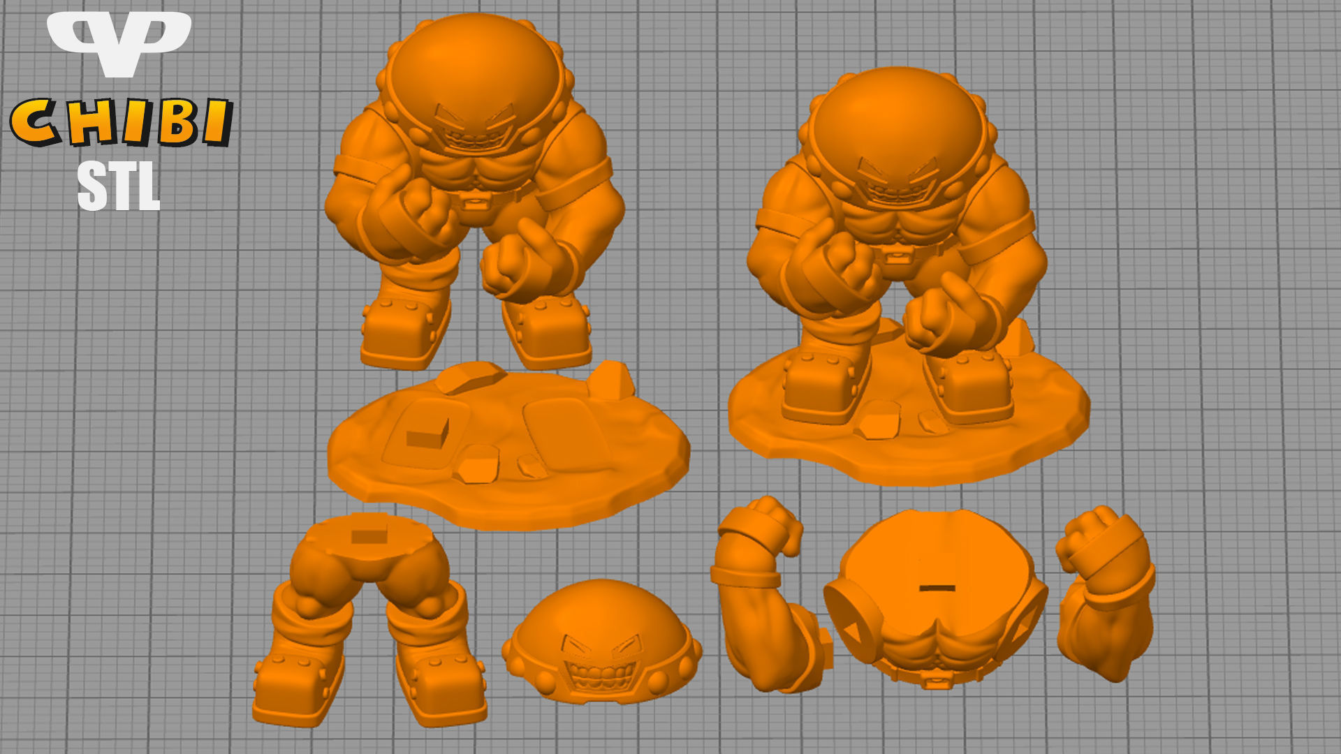 Juggernaut Chibi STL for 3D Printing ChibiSTL 3DXM 3D model 3D ...