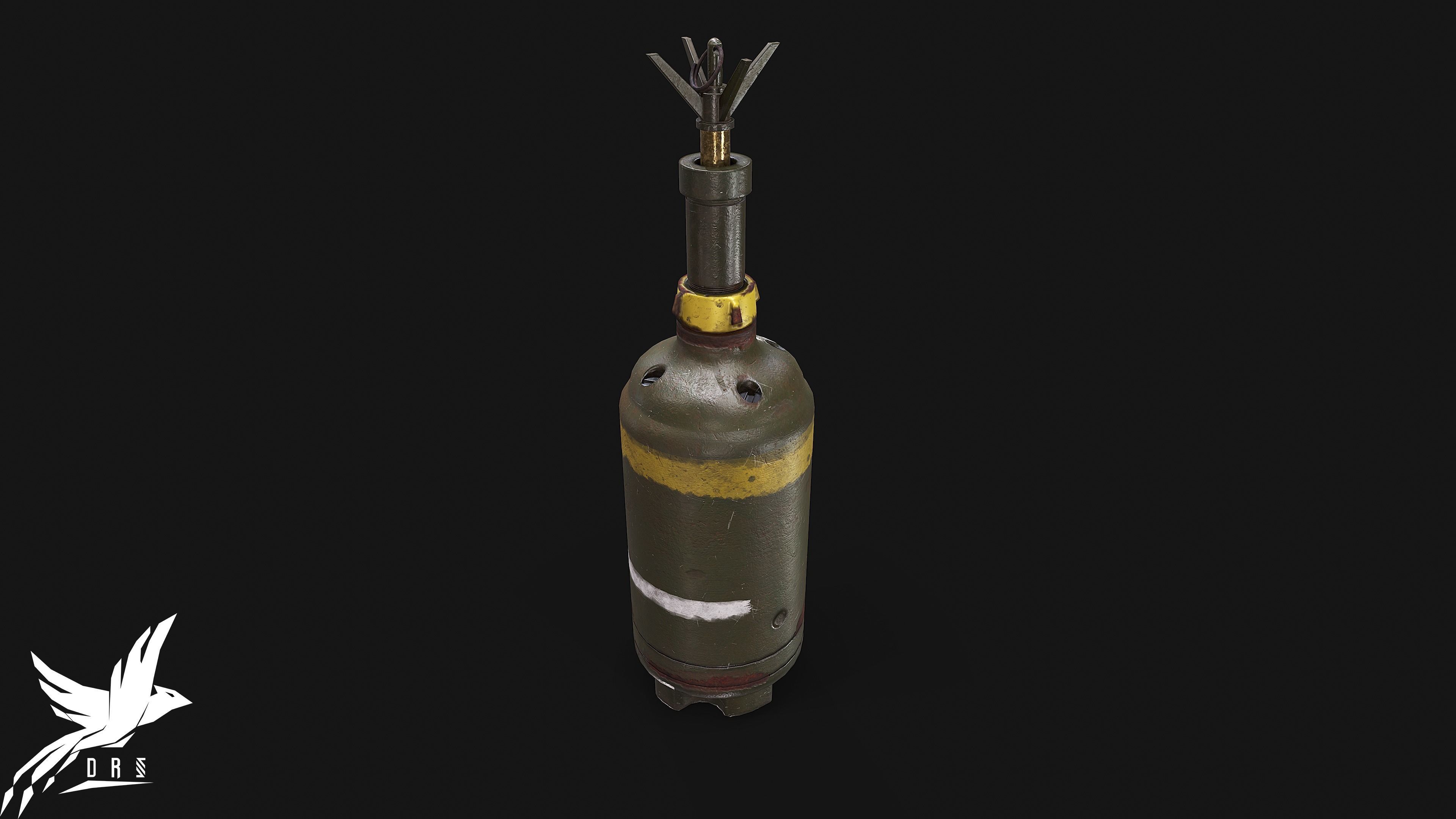 3D model landmine empty grenade VR / AR / low-poly | CGTrader