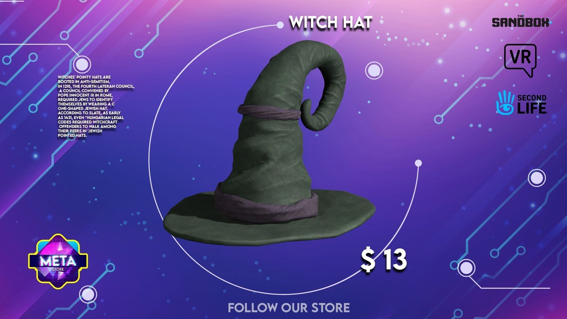 3D model Witch Hat VR / AR / low-poly | CGTrader