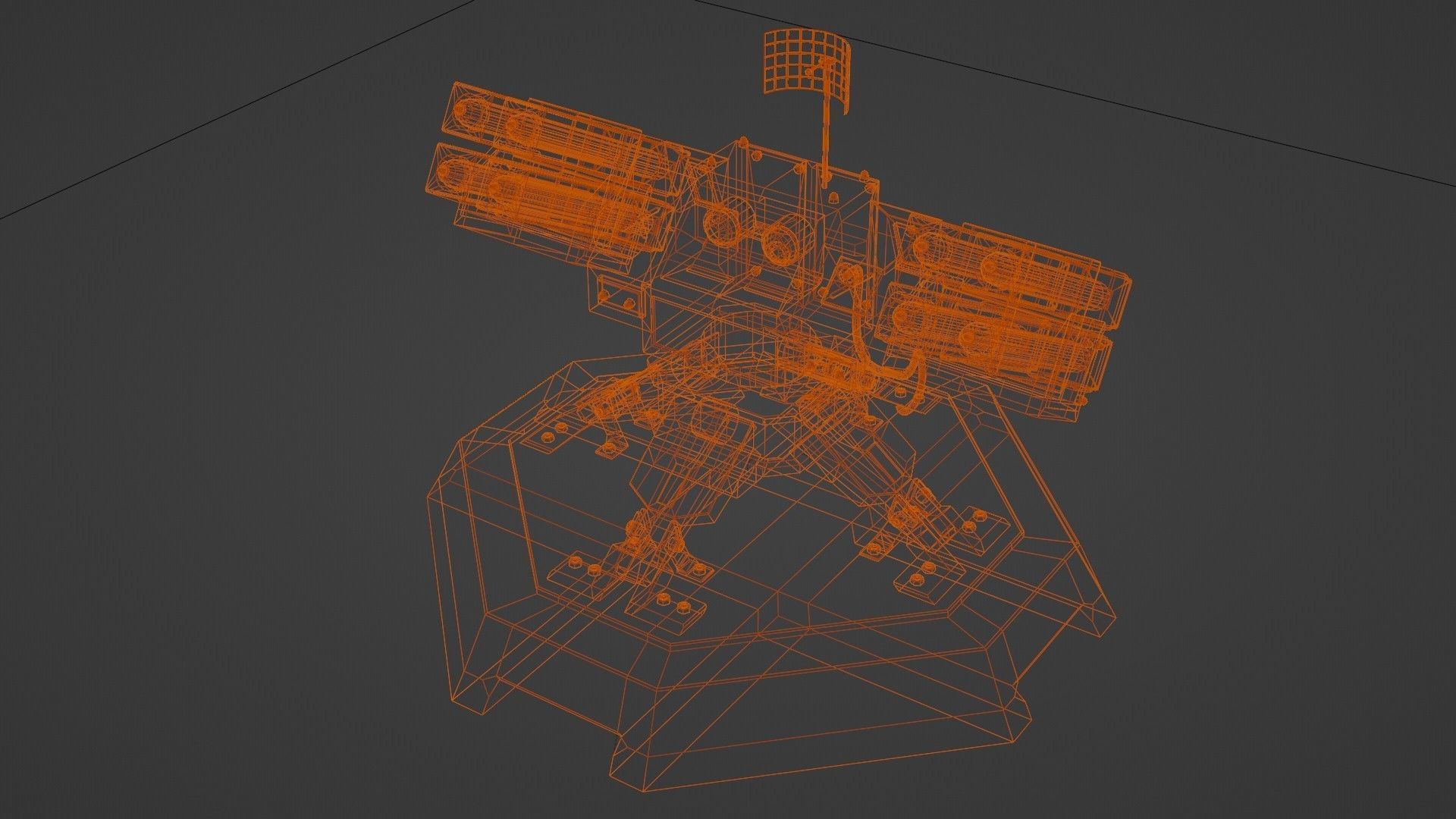 Rocket launcher turret free free 3D model | CGTrader