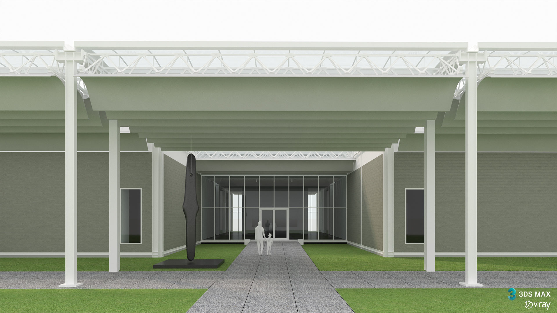 Menil Collection Entire Building 3D model | CGTrader