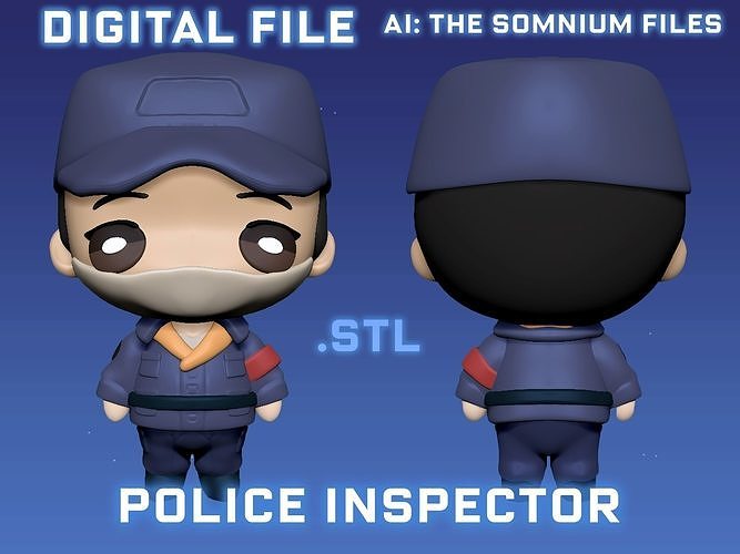Inspector AI The Somnium Files Figure 3D model 3D printable | CGTrader