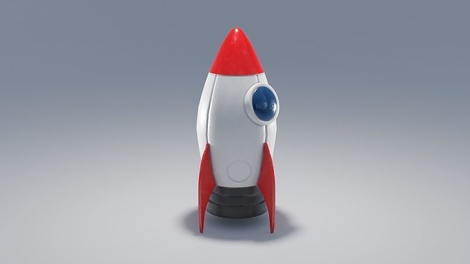 Toy Rocket 4K free 3D model | CGTrader