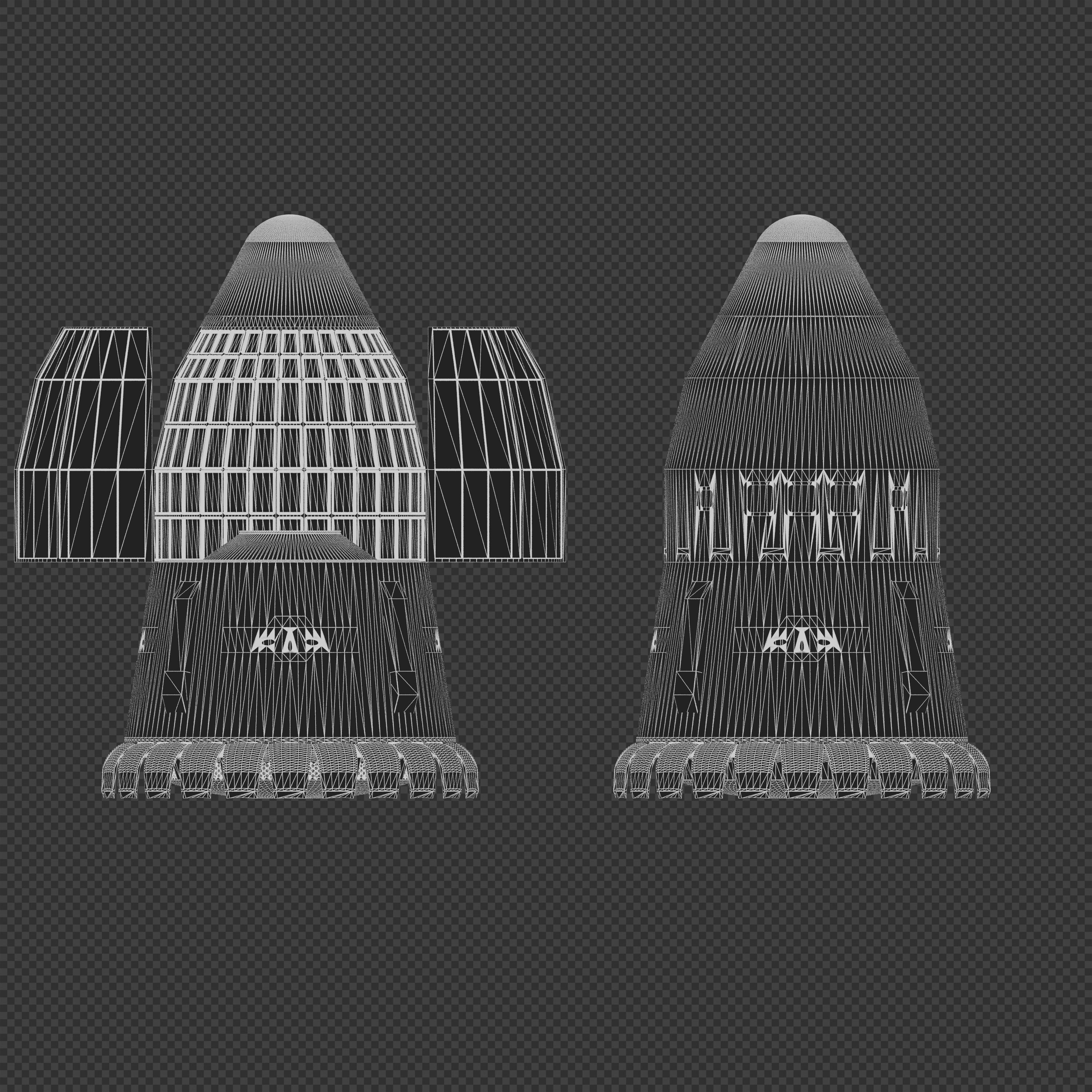 Pacific American Launch Systems Phoenix Rocket 3D model | CGTrader