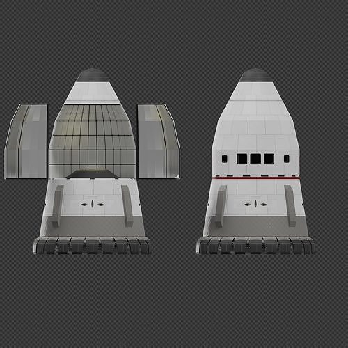 Pacific American Launch Systems Phoenix Rocket 3D model | CGTrader