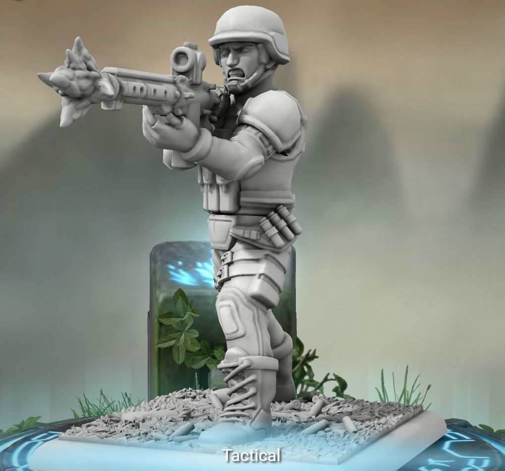 Tactical Shooter Standing 3D model | CGTrader