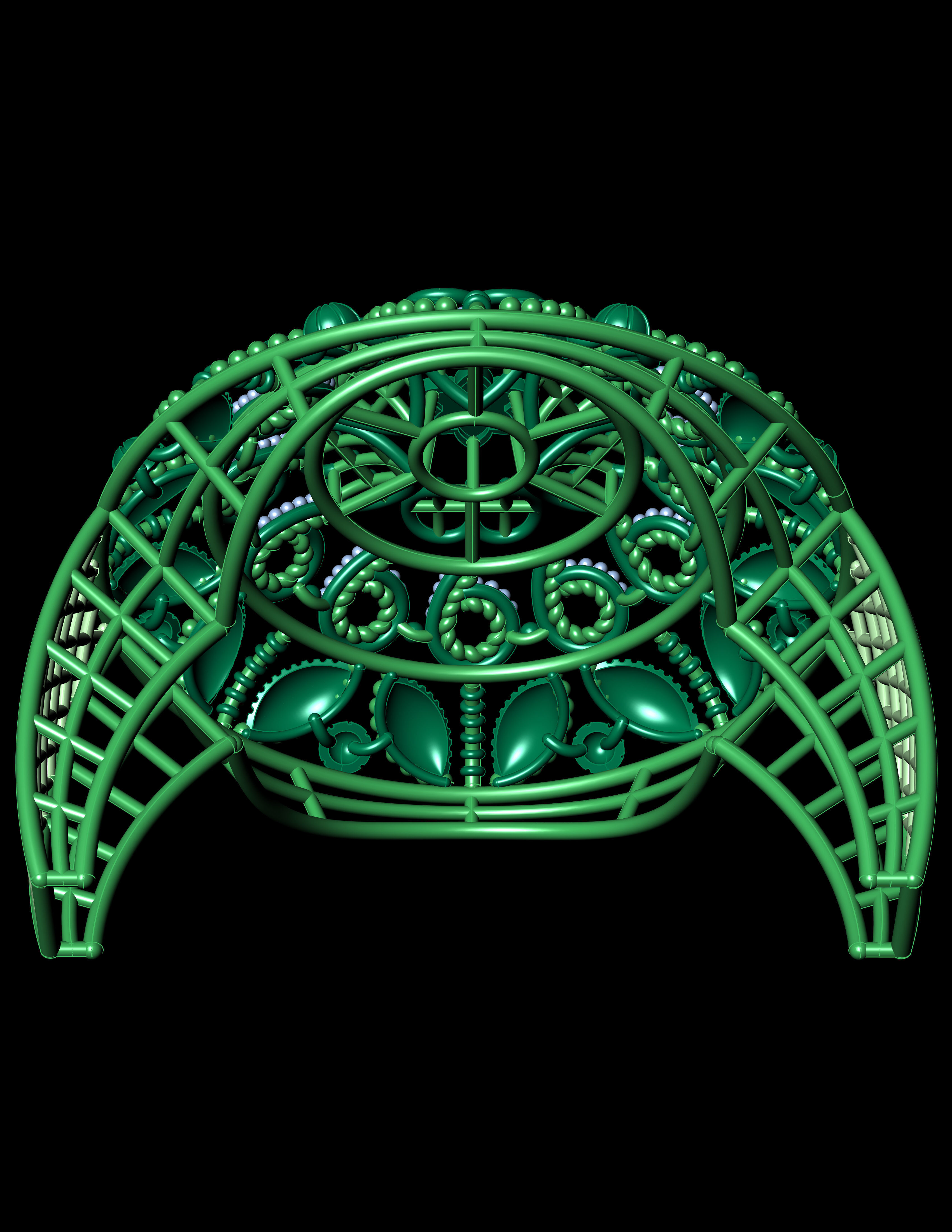 Katak Gold Ring - 3D Print File 3D model 3D printable | CGTrader