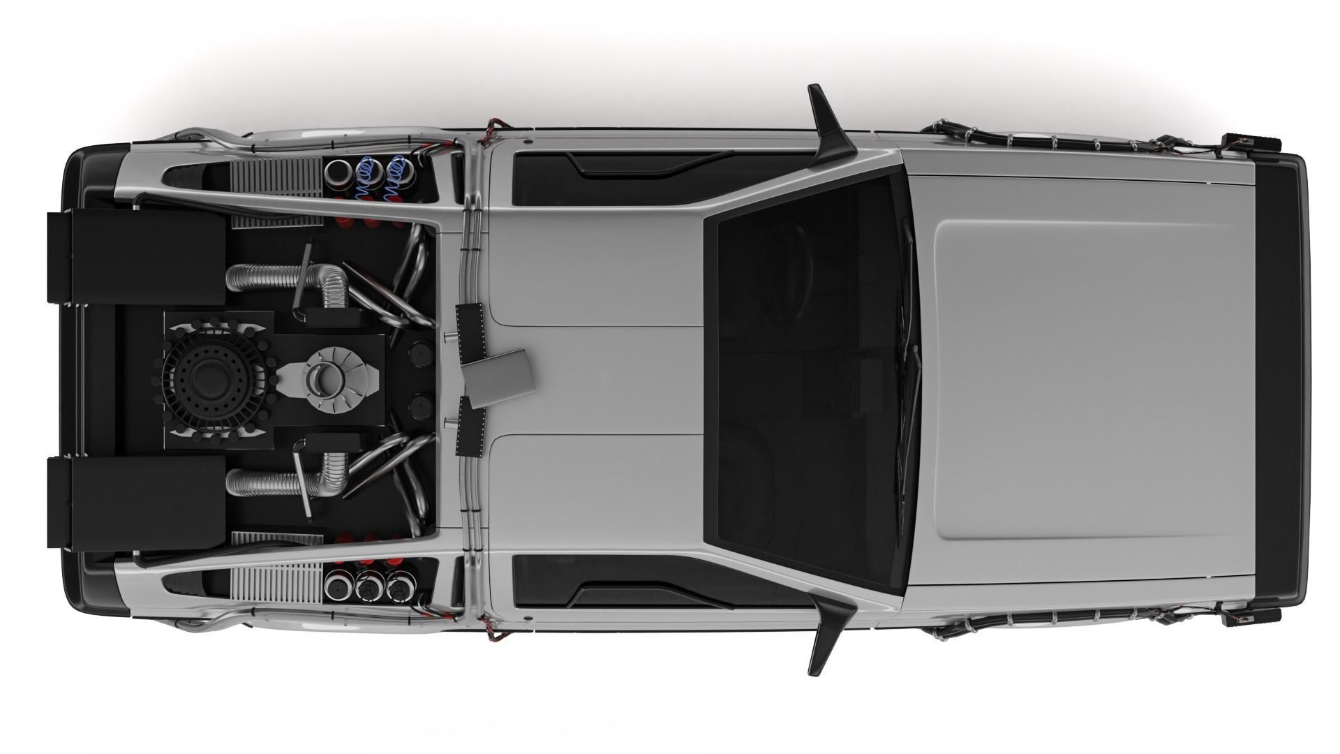 DeLorean back to the future 3D model | CGTrader