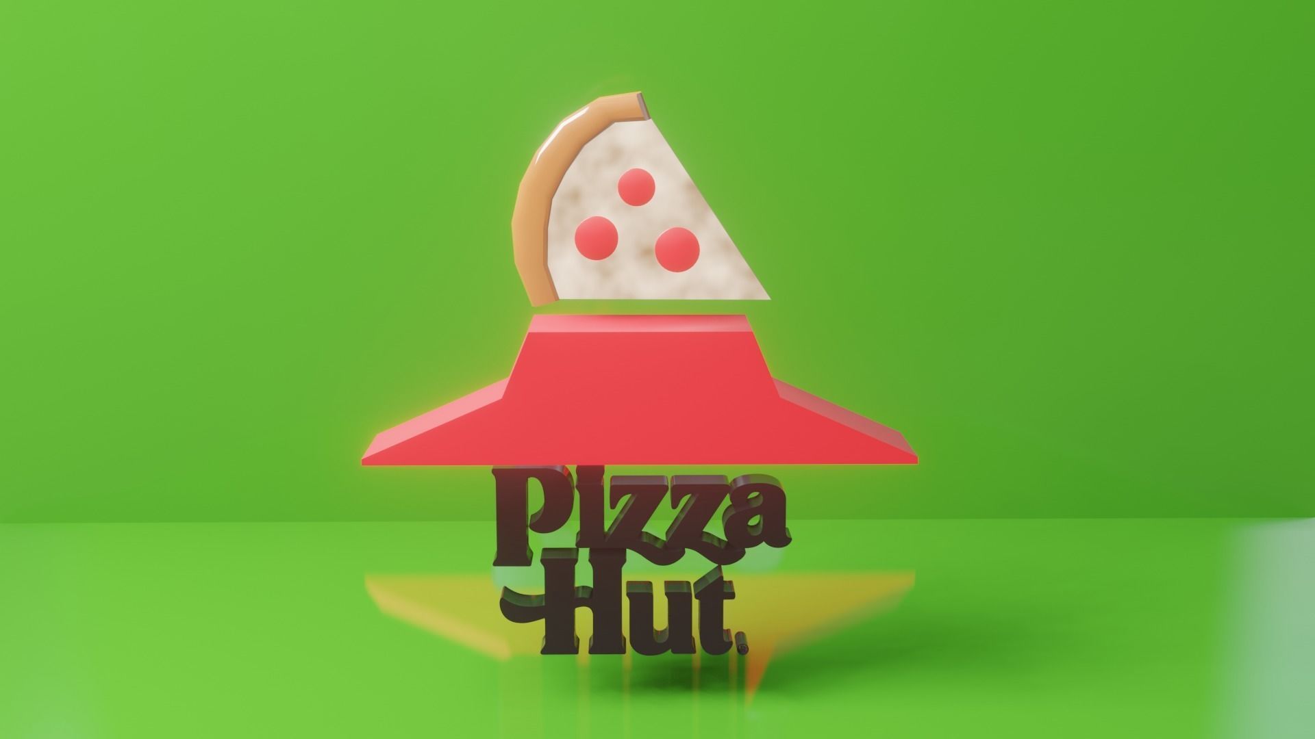 Pizza Hut Logo 3D model | CGTrader