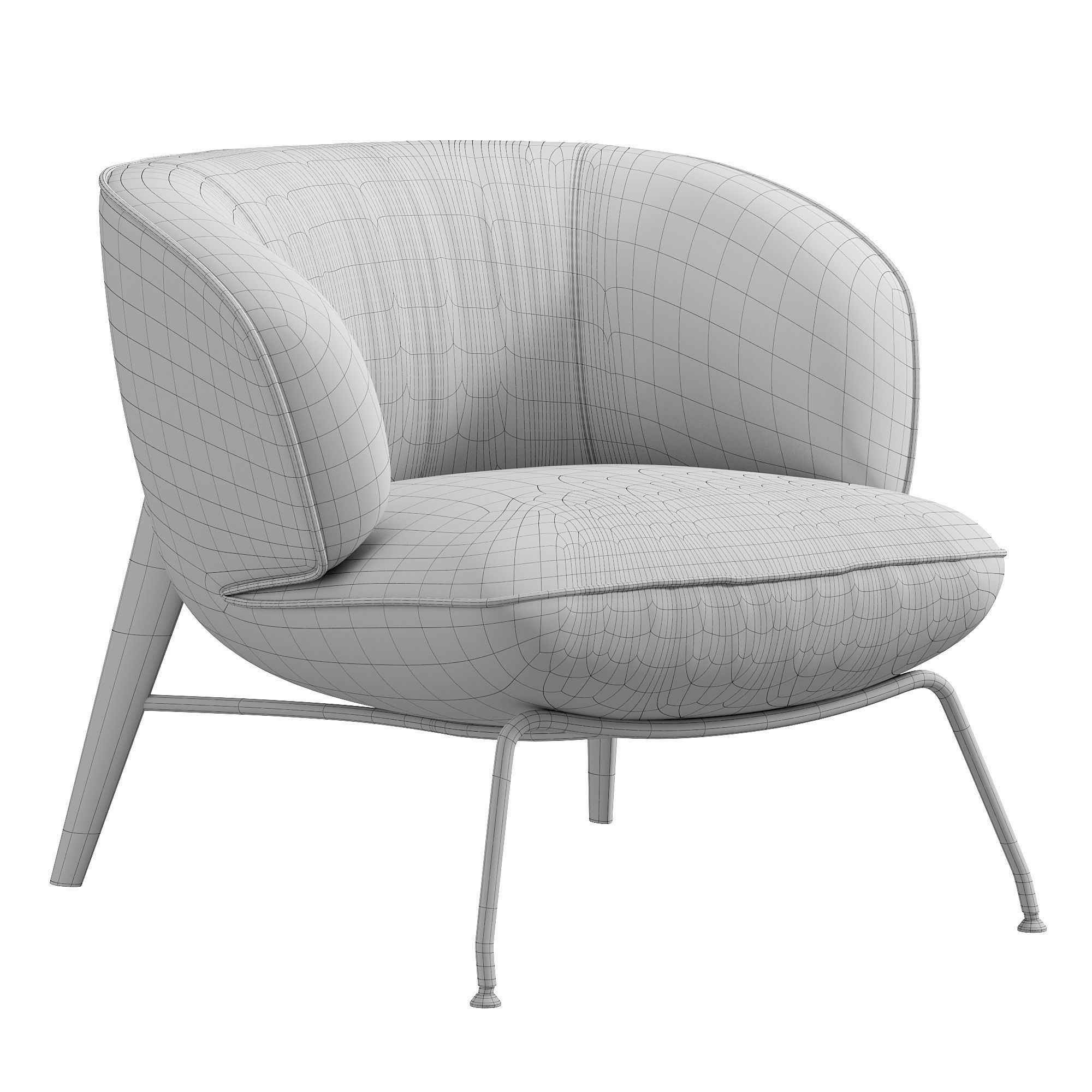 Penelope Armchair by Natuzzi 3D model | CGTrader