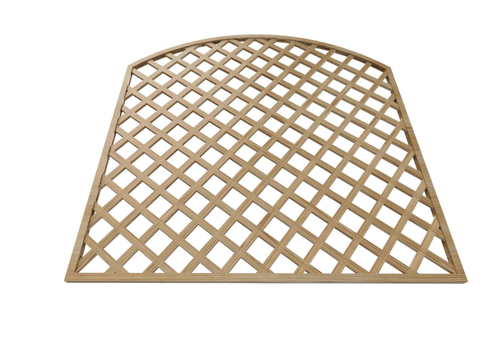 3D model Arc wooden fence trellis for garden VR / AR / low-poly | CGTrader