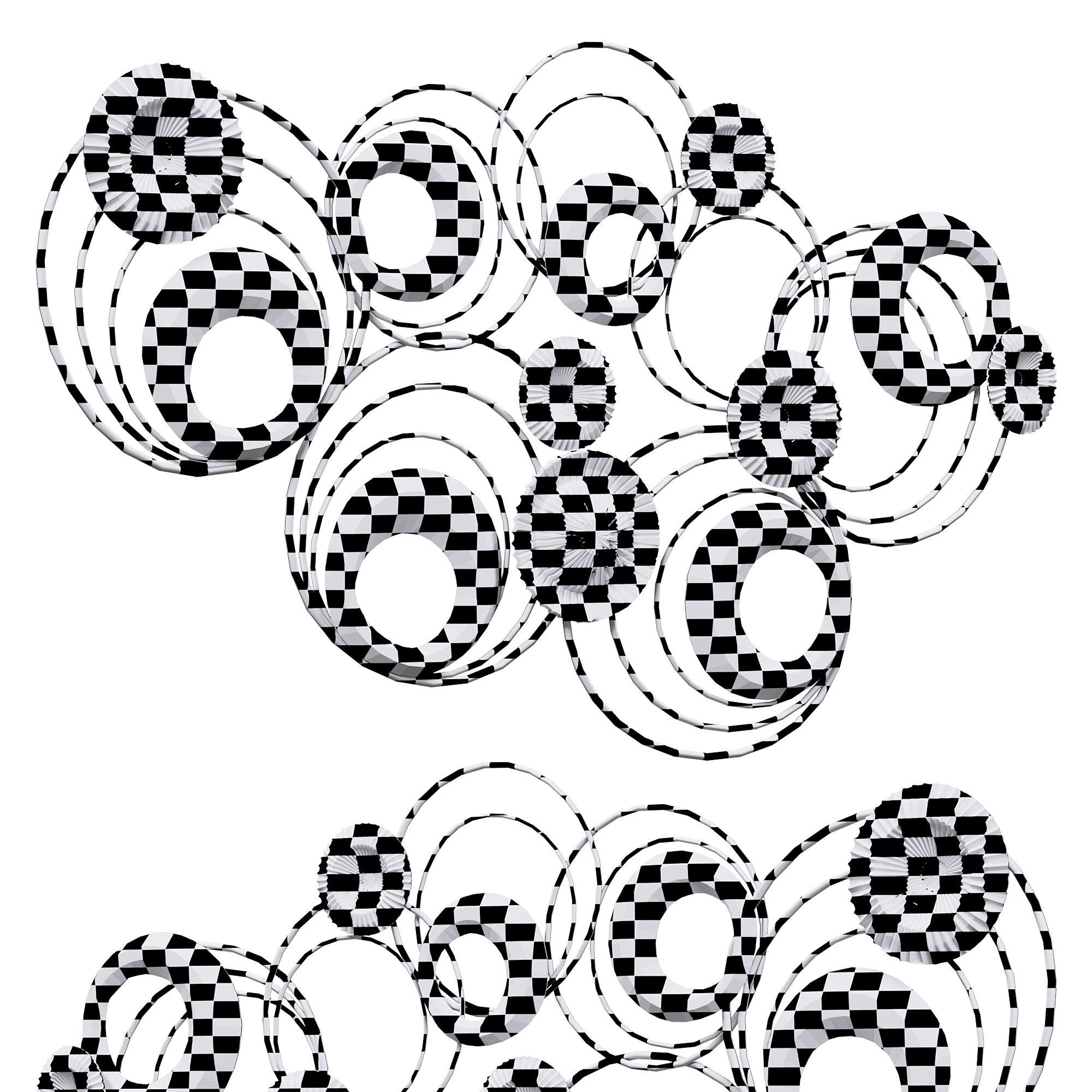 Orren ellis floating ring wall decor 3D model | CGTrader