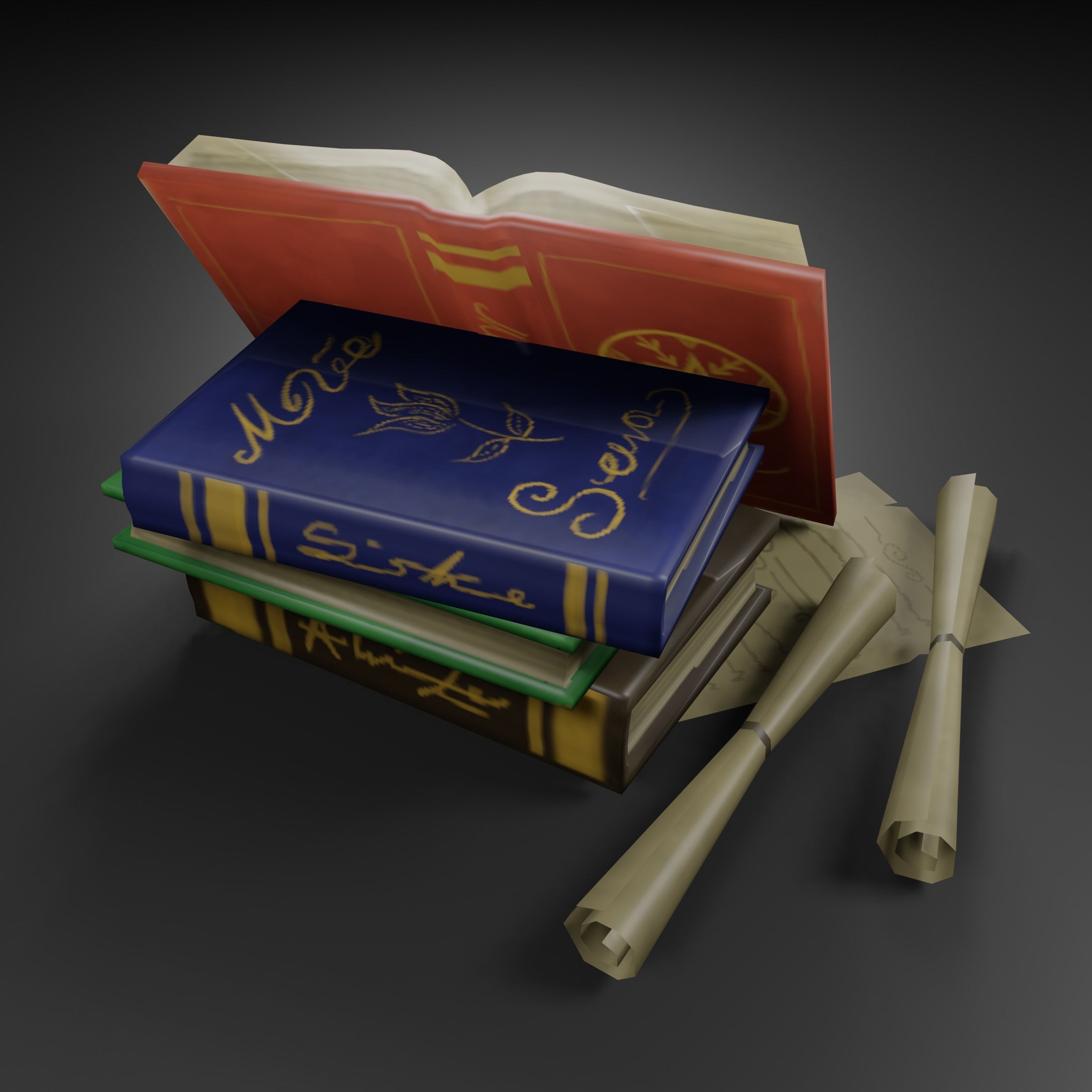 3D model Magic Book VR / AR / low-poly | CGTrader