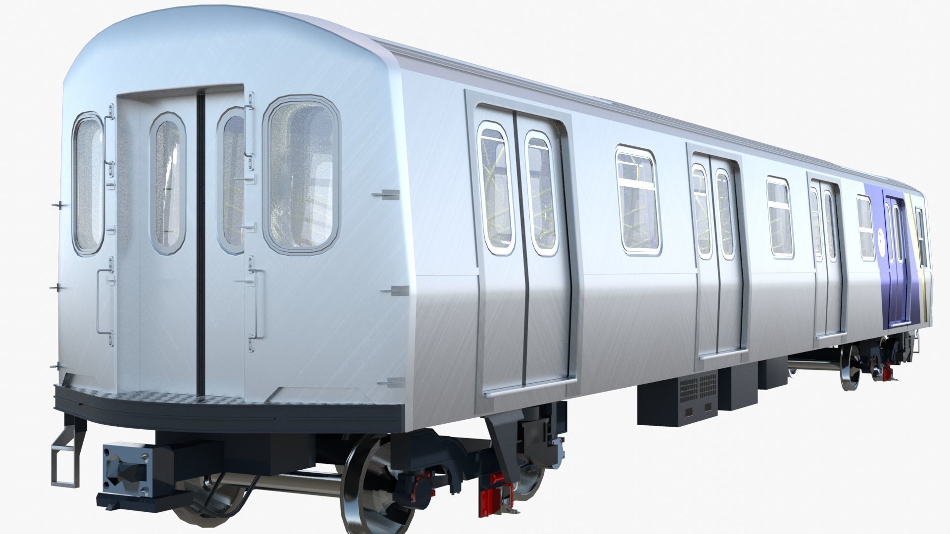 NYC subway car R211 PBR 3D model | CGTrader