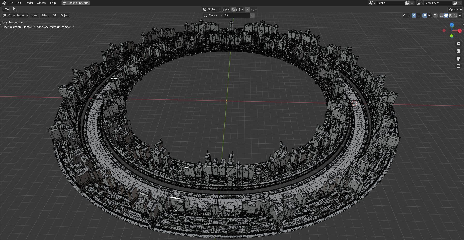 Cyberpunk circle city 3D model | CGTrader