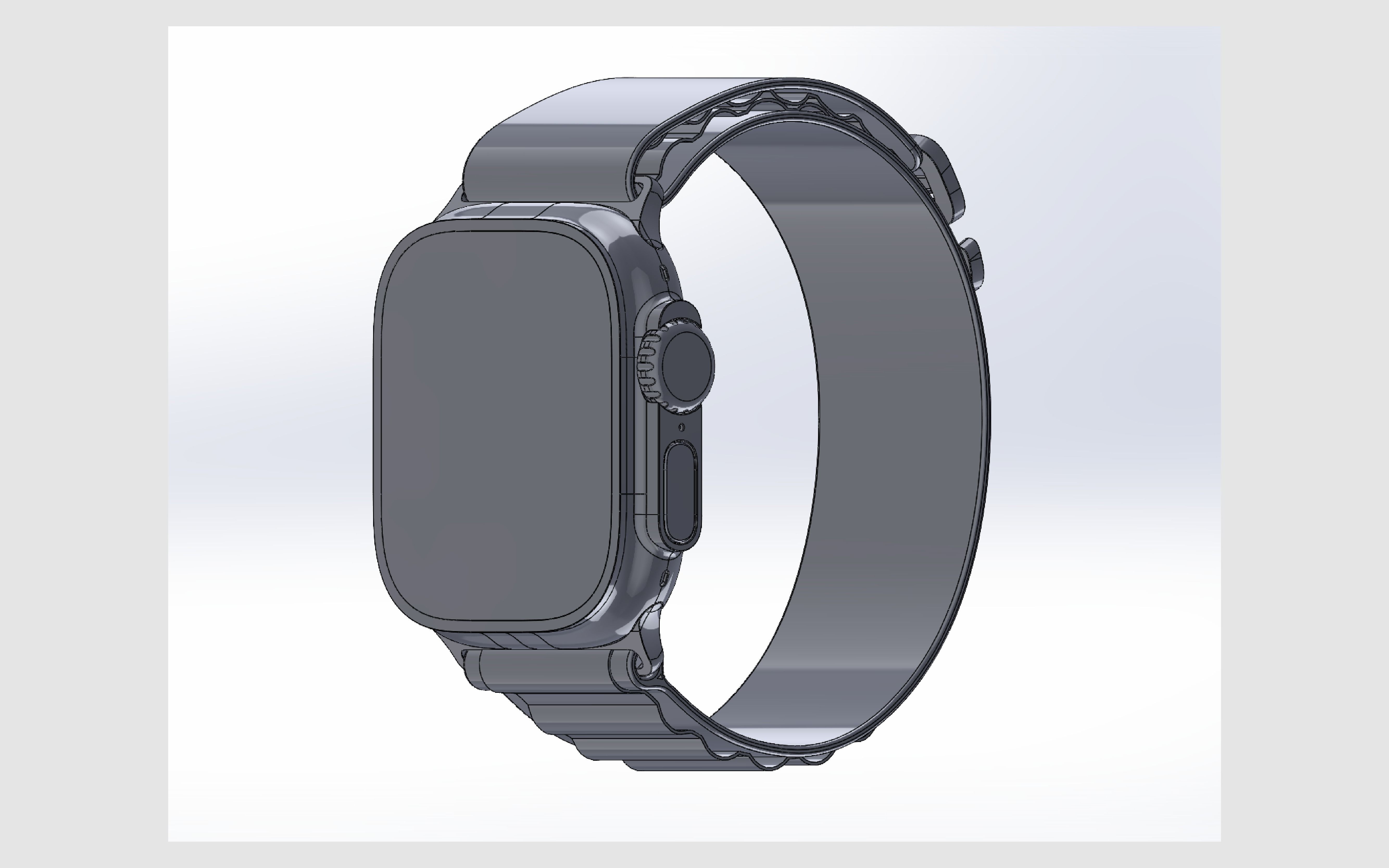 Apple Watch Ultra with Alpine Loop 3D model | CGTrader