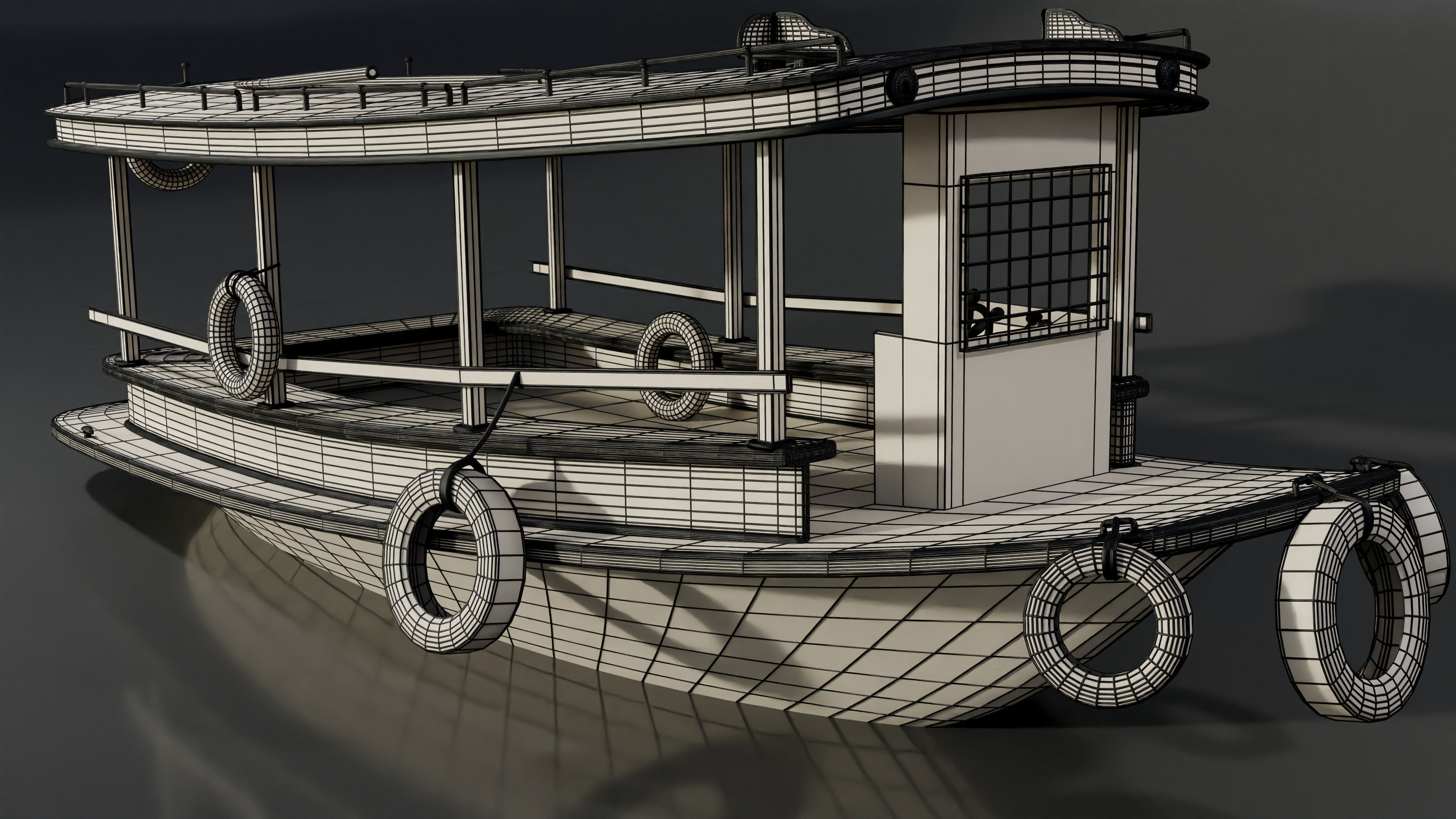 boat game asset 3D model | CGTrader