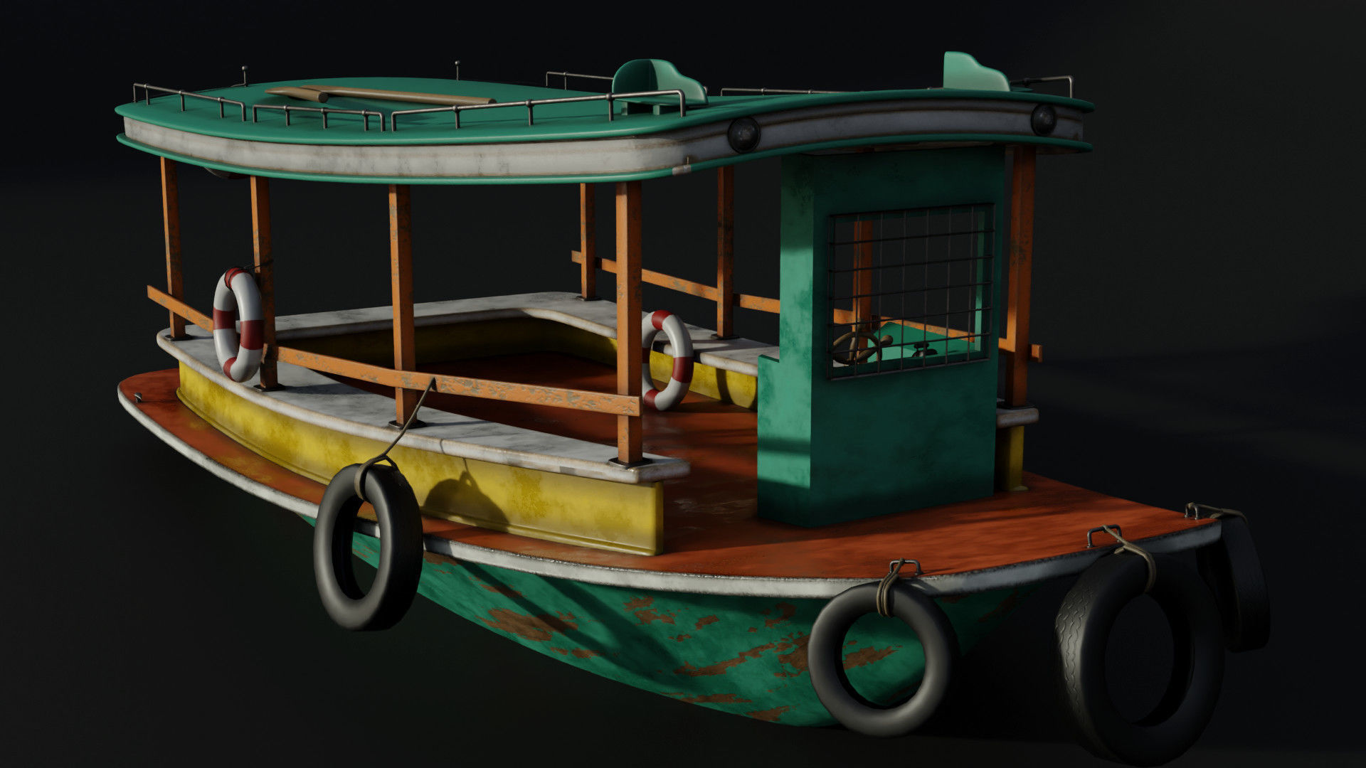 boat game asset 3D model | CGTrader
