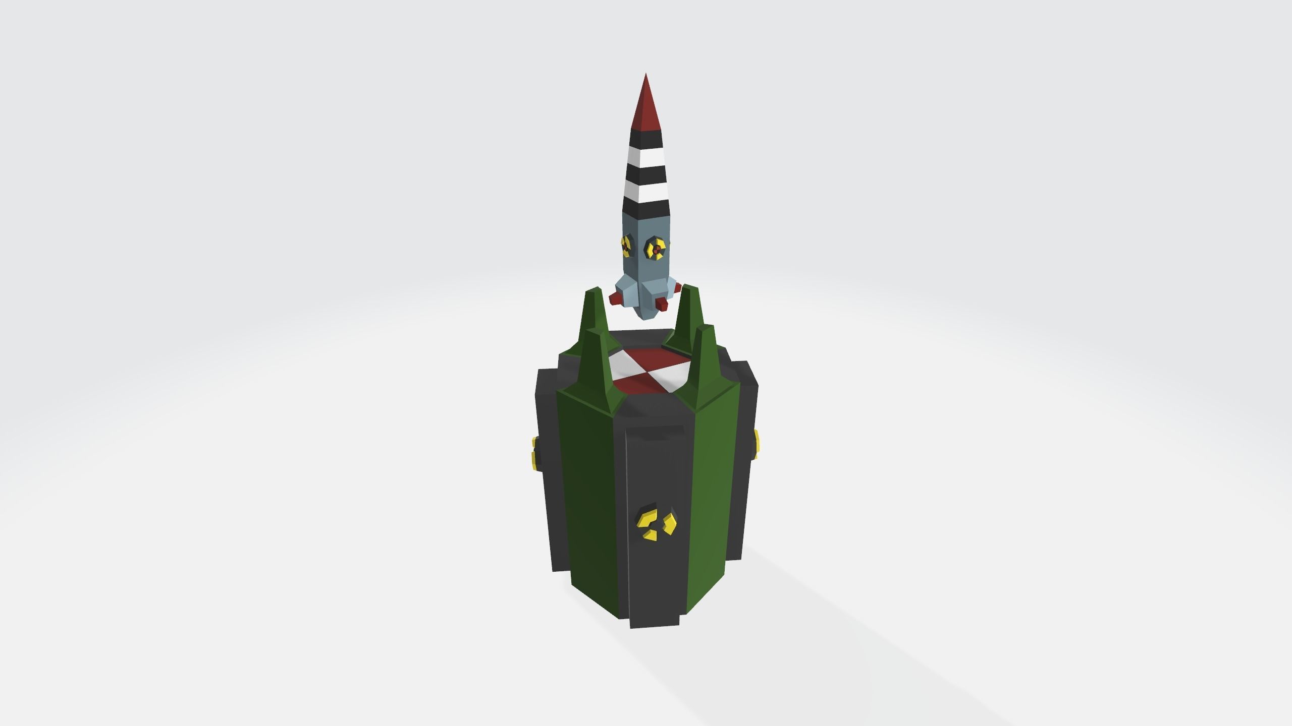 Nuke missile with silo free VR / AR / low-poly 3D model | CGTrader