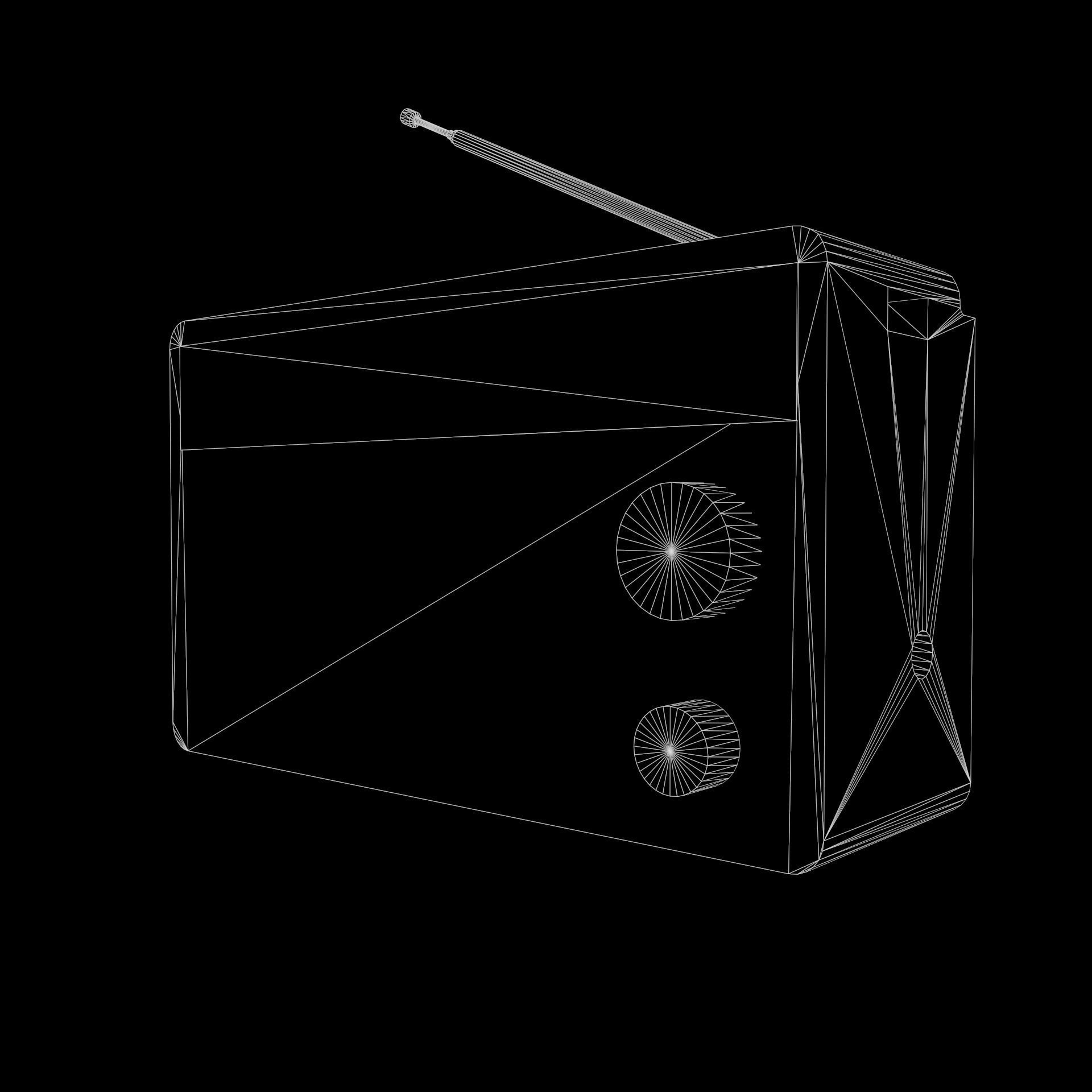 3D model Radio VR / AR / low-poly | CGTrader