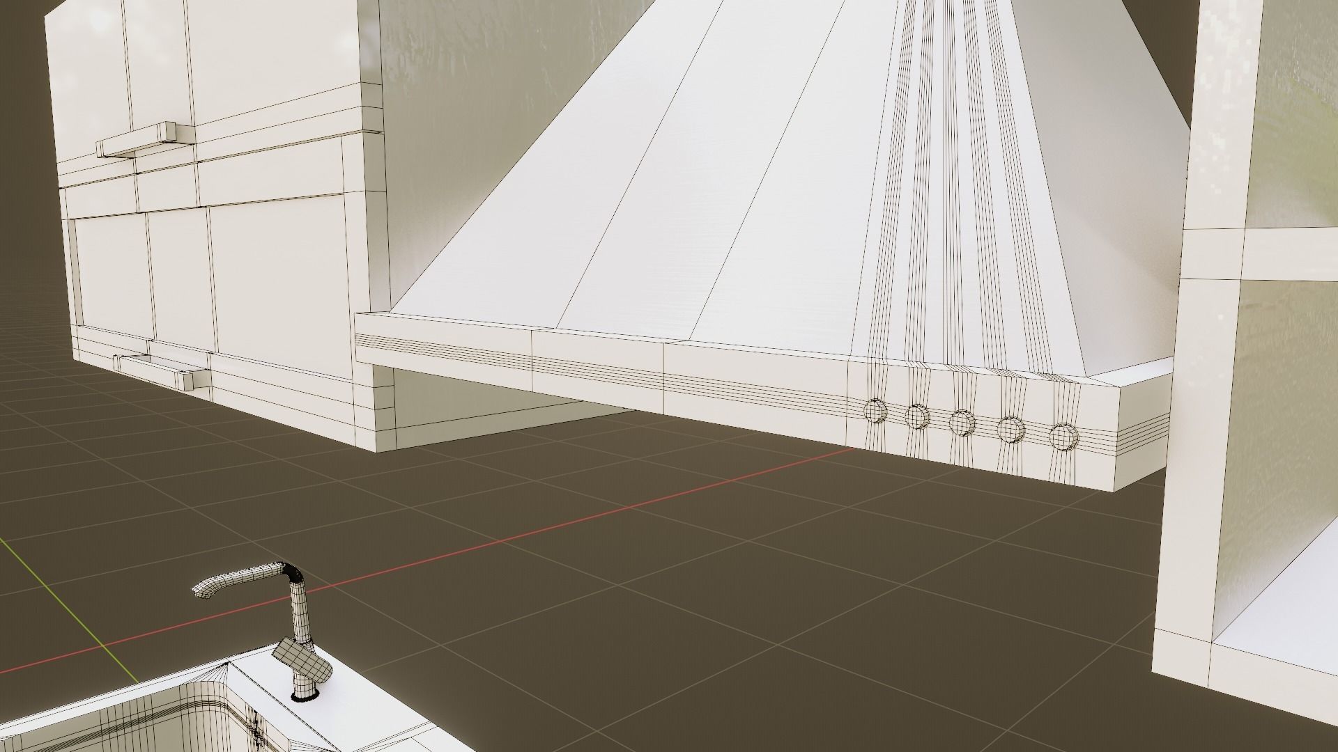 Kitchen unit model free 3D model | CGTrader